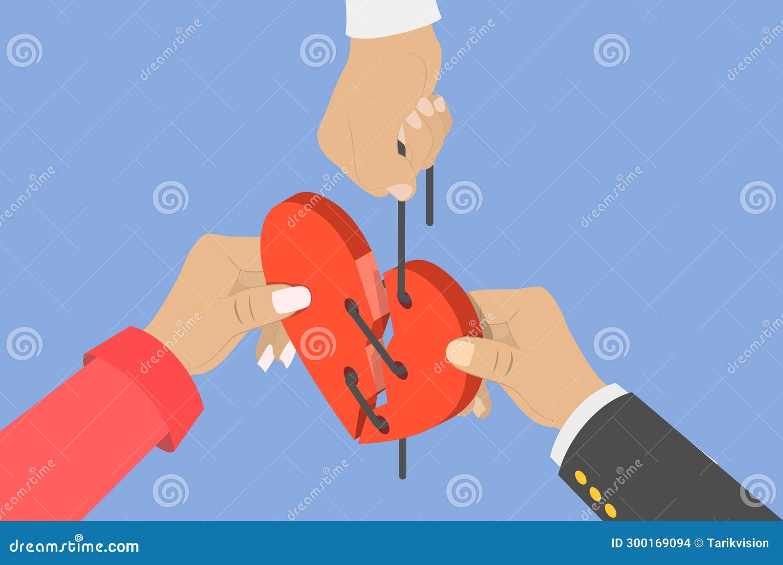 3D Isometric Flat Vector Illustration of Reconciliation Stock Vector ...