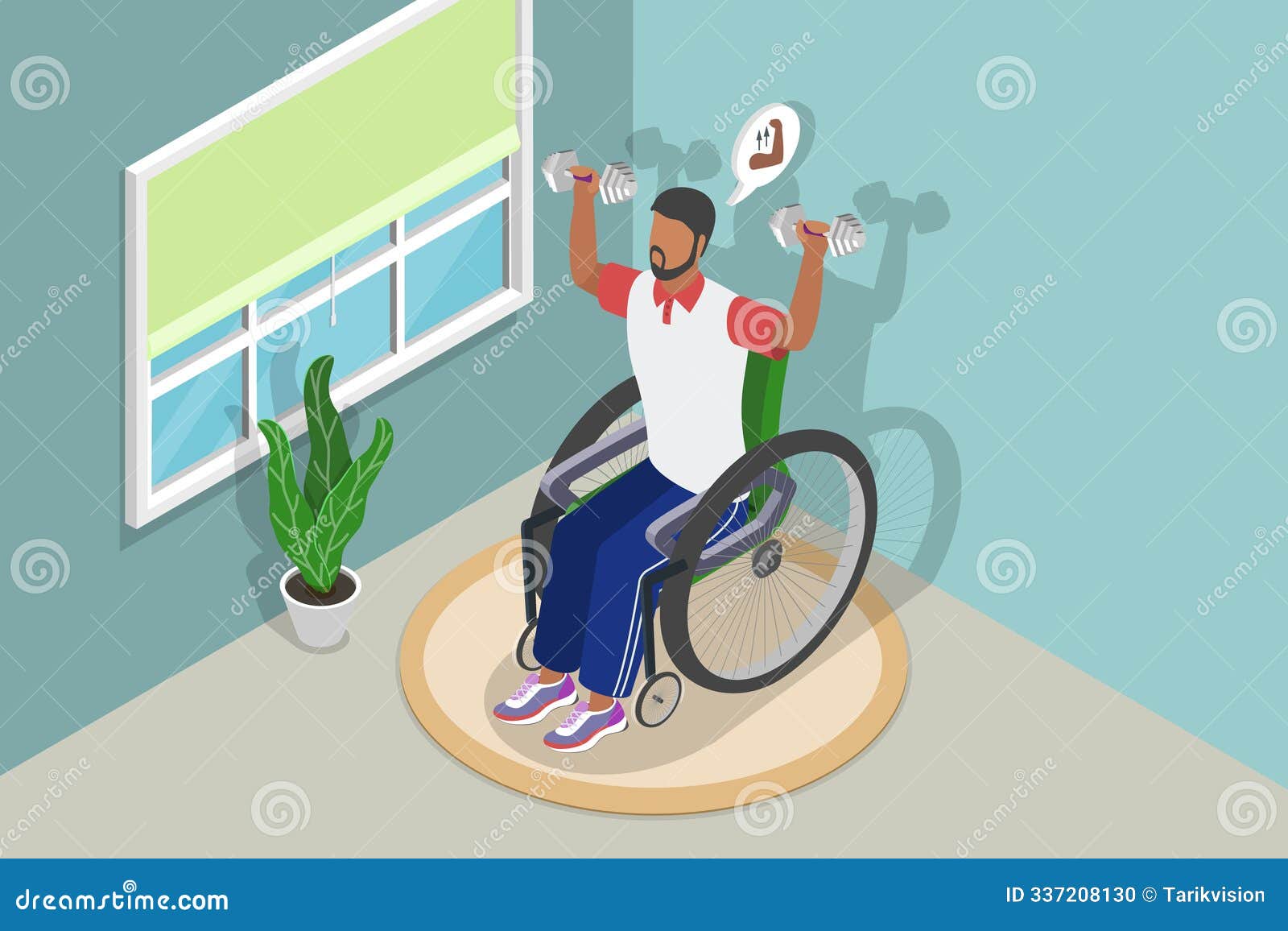 3D Isometric Flat Vector Illustration of Resilience and Strength Stock ...