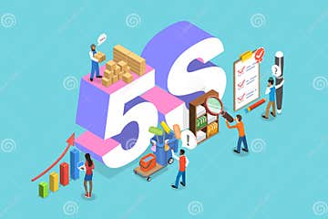 3D Isometric Flat Vector Illustration of 5S Strategy Stock Vector ...