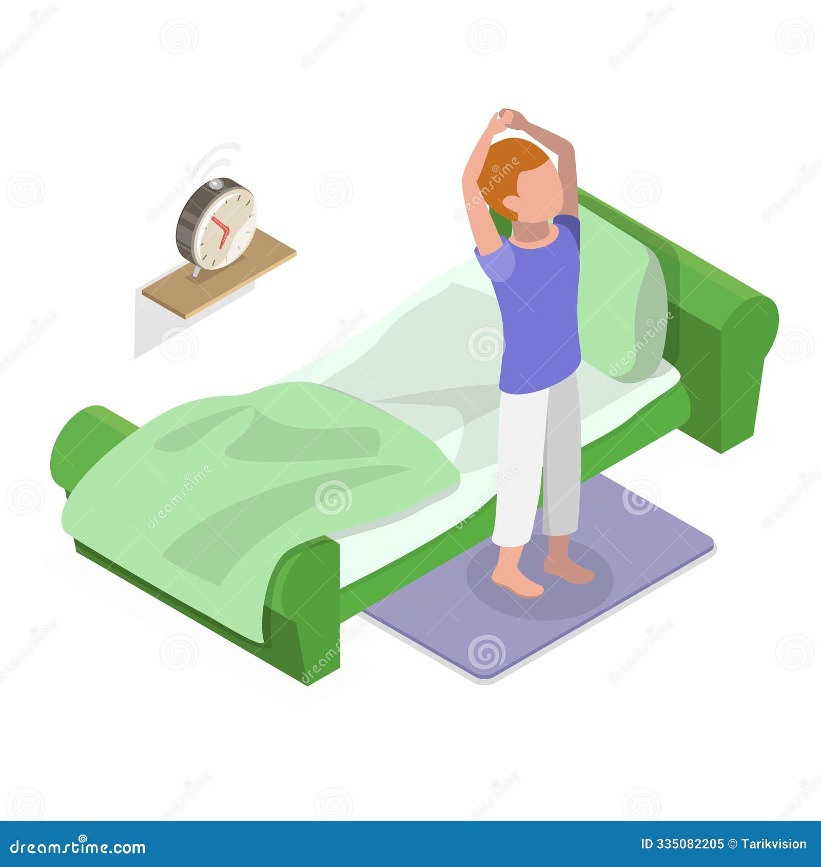 3D Isometric Flat Vector Illustration of Schoolchild daily Routine ...