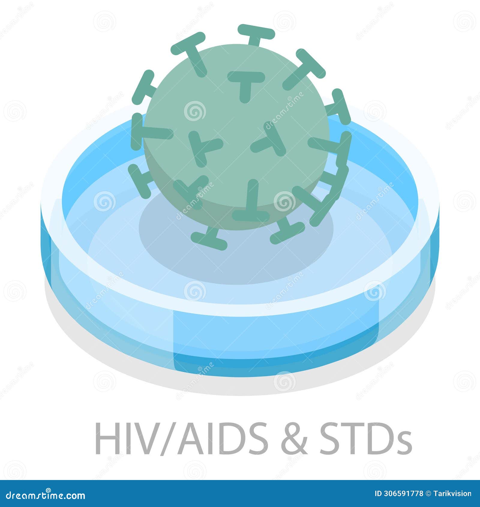3D Isometric Flat Vector Illustration of Sexual Transmitted Disease ...