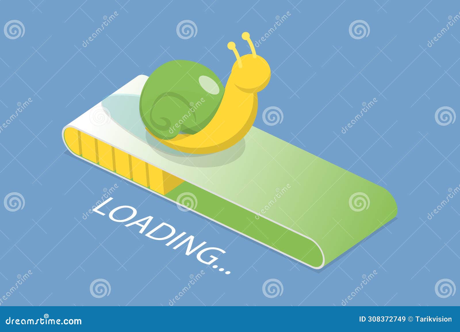 3D Isometric Flat Vector Illustration of Slow Internet Stock Vector ...
