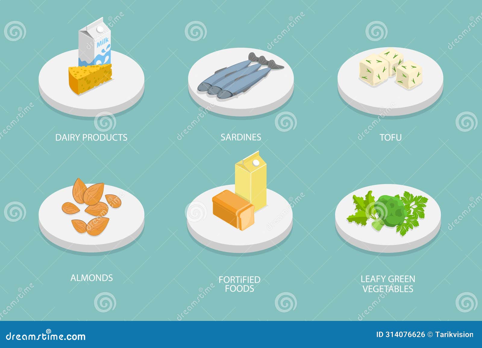 Sources Of Calcium And Natural Rich Ca Level Food Products Outline ...
