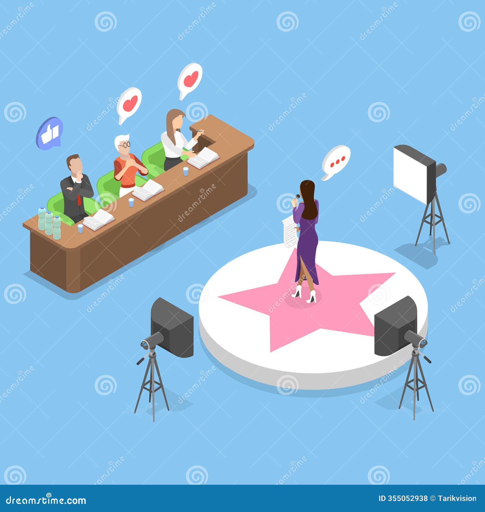 Talent Search Isolated Cartoon Vector Illustrations. | CartoonDealer ...