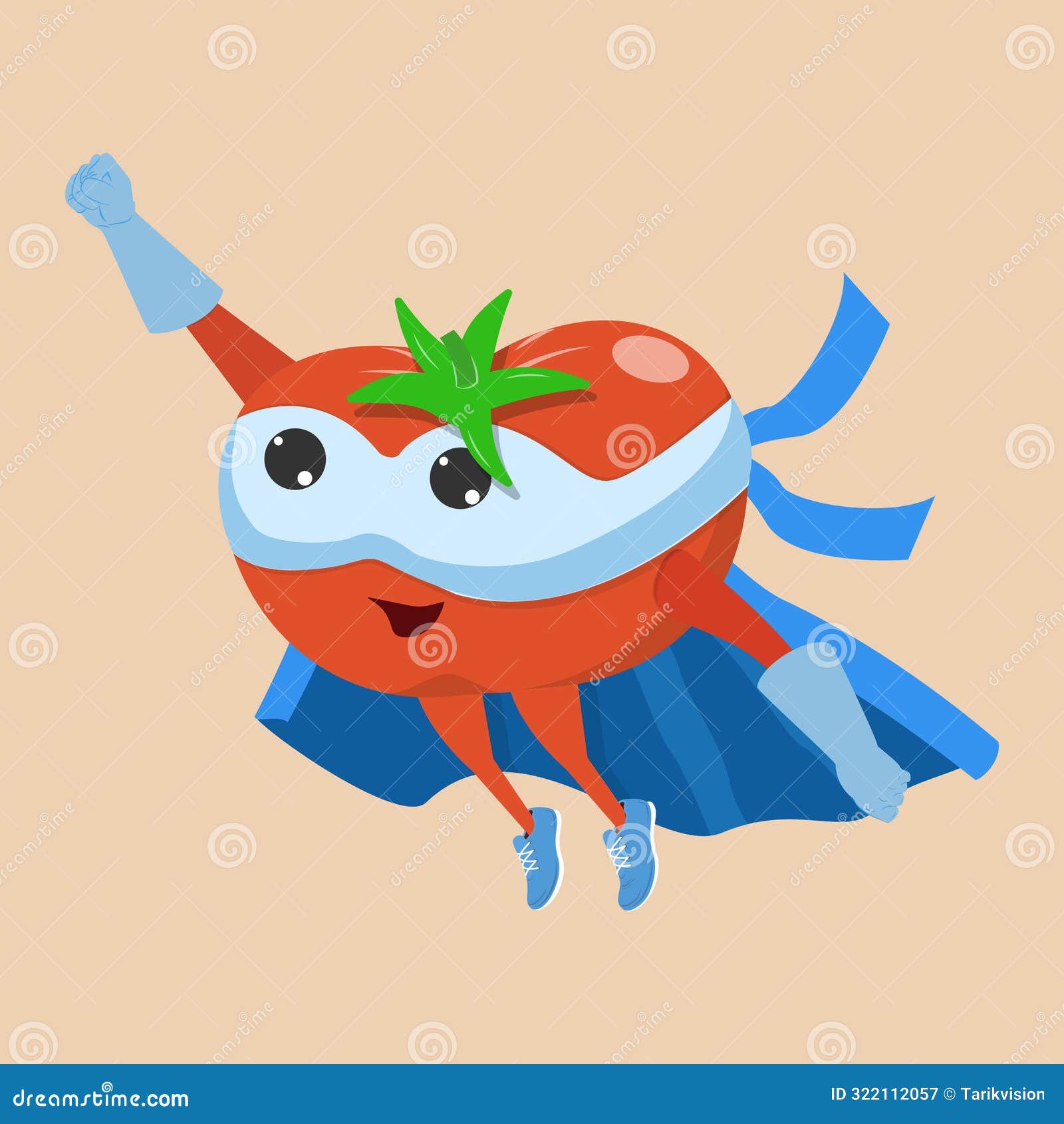 3D Isometric Flat Vector Illustration of Tomato Super-Hero Stock Vector ...