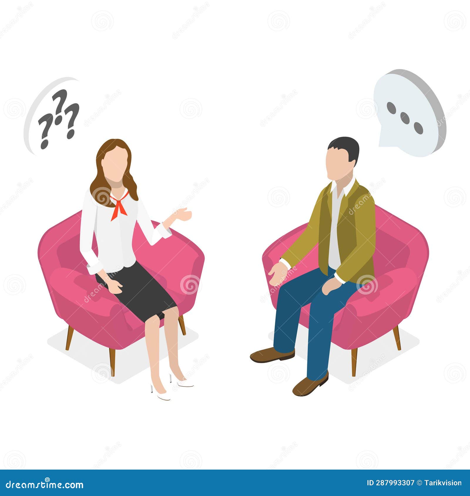 Celebrity Guest Talking To Host At TV Interview Show. Happy Black Man ...