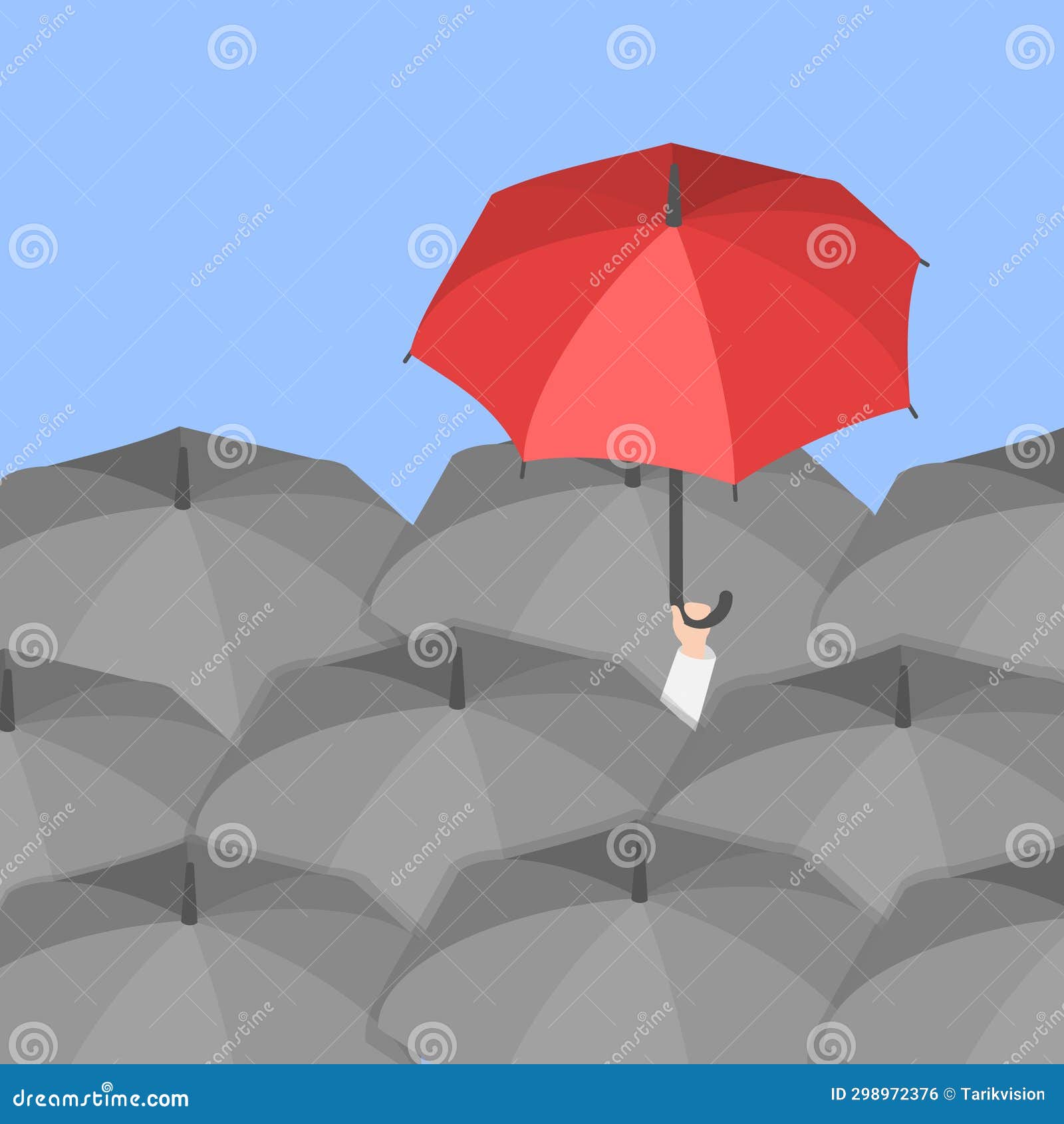 3D Isometric Flat Vector Illustration of Uniqueness and Individuality ...