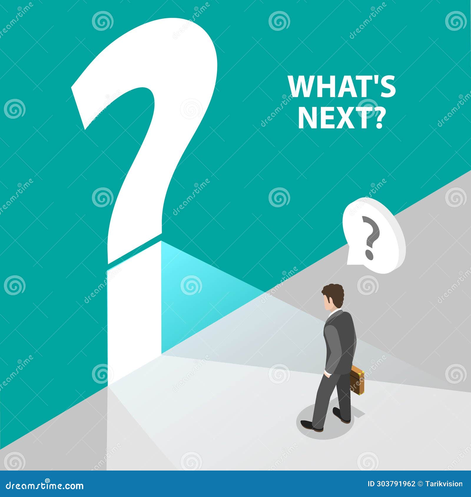 3D Isometric Flat Vector Illustration of What S Next Stock Illustration ...