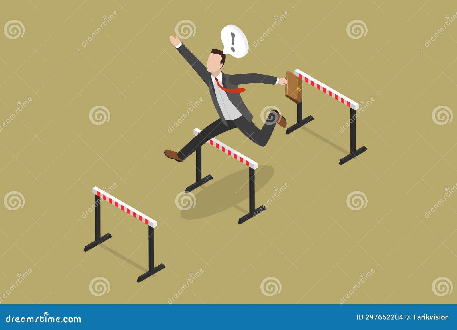 3D Isometric Flat Vector Illustration of Win in Business Competition ...