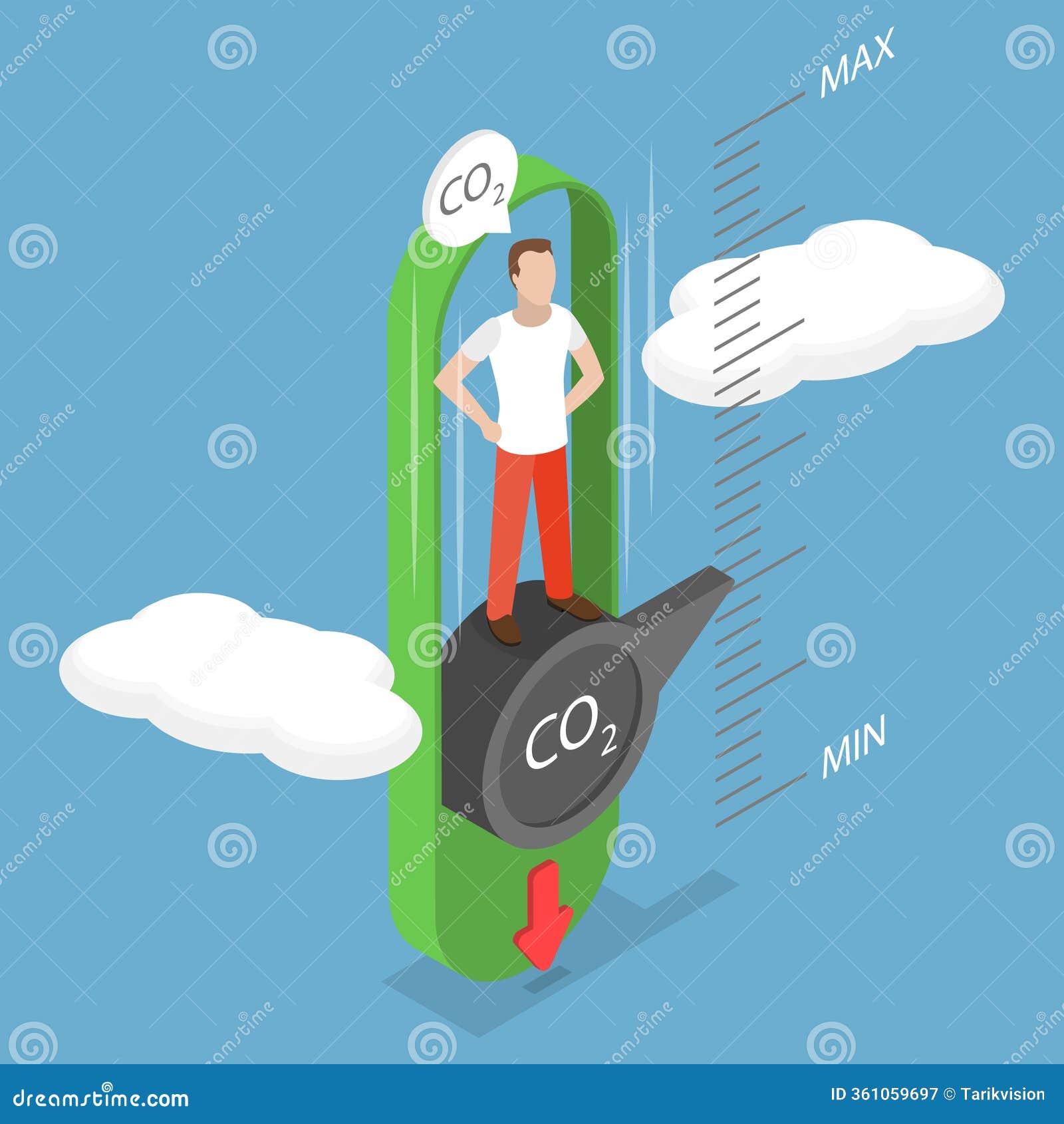 3D Isometric Flat Vector Illustration of Zero Emission Stock ...