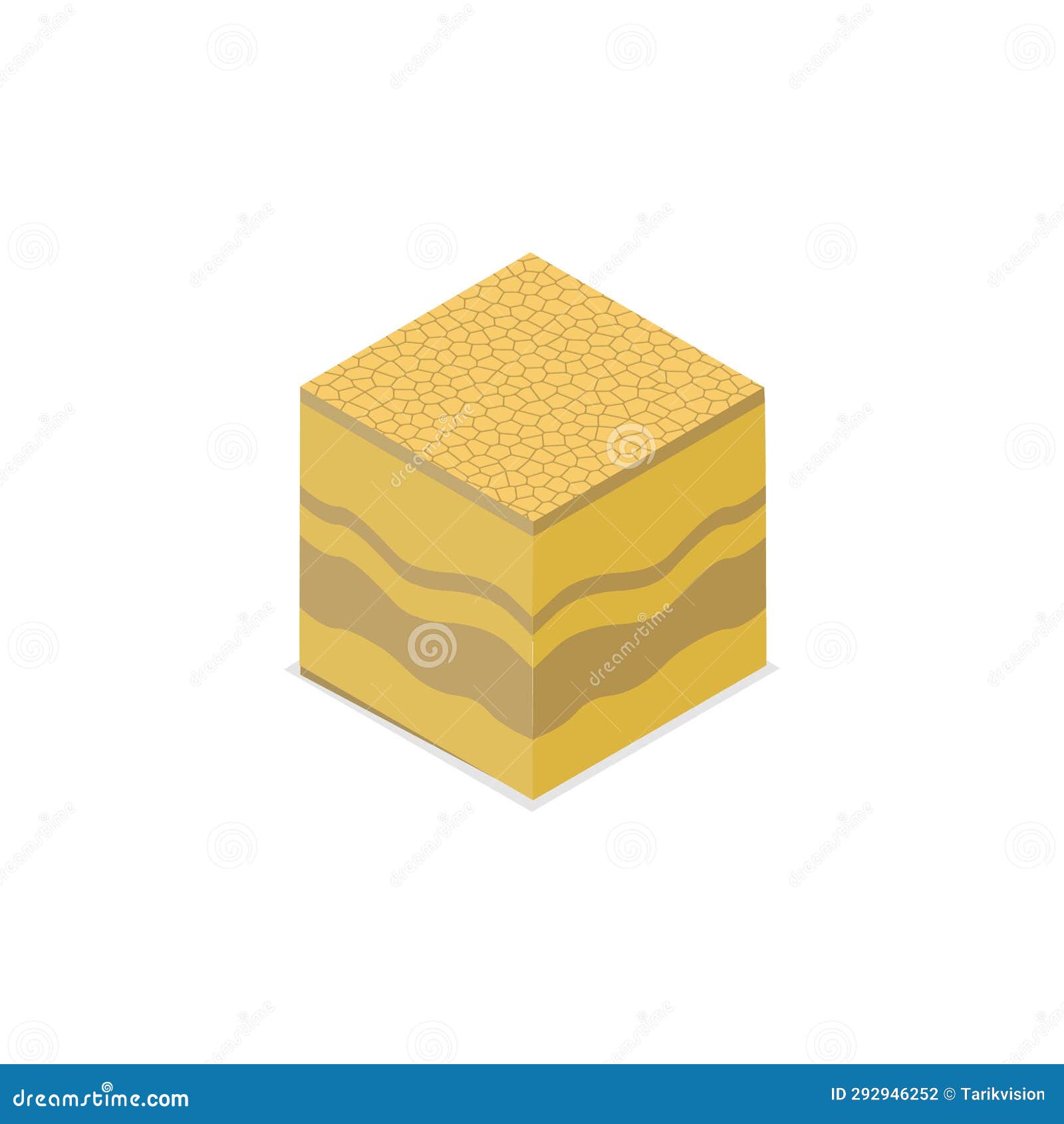 3D Isometric Flat Vector Set of Different Soil Layers. Item 1 Stock ...