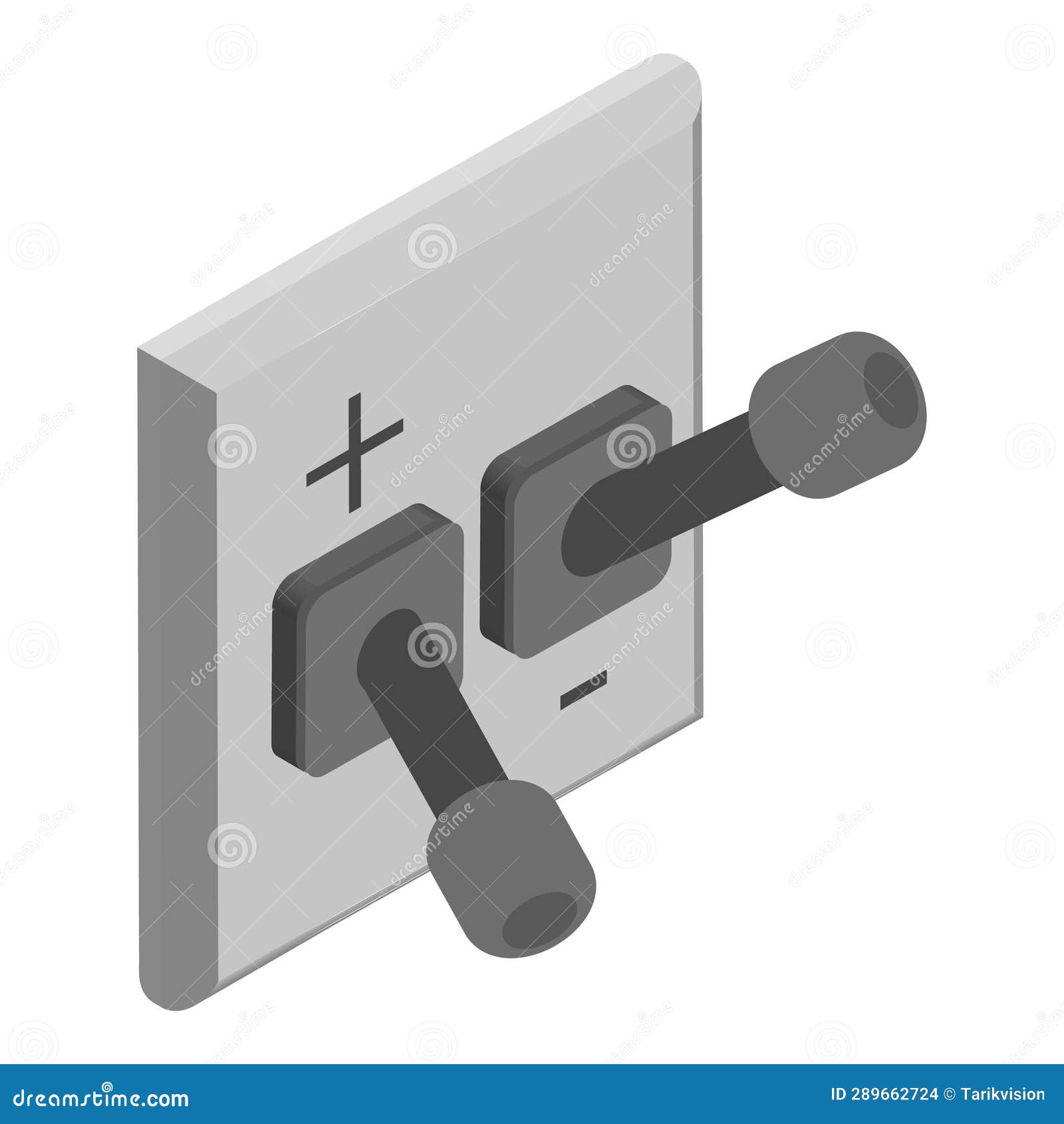 Switchboard Panel Icons Set Cartoon Vector. Electric Breaker Switchbox ...