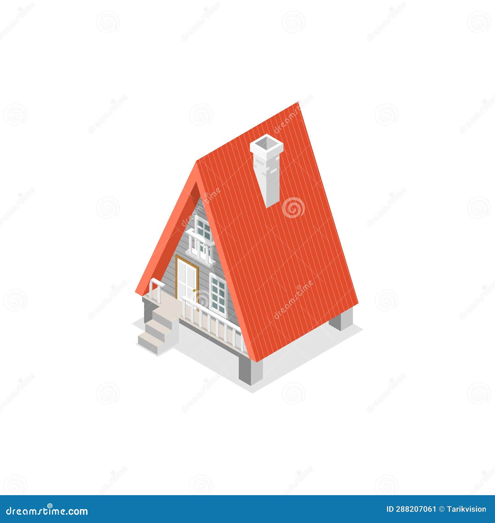3D Isometric Flat Vector Set of Lodges. Item 3 Stock Vector ...