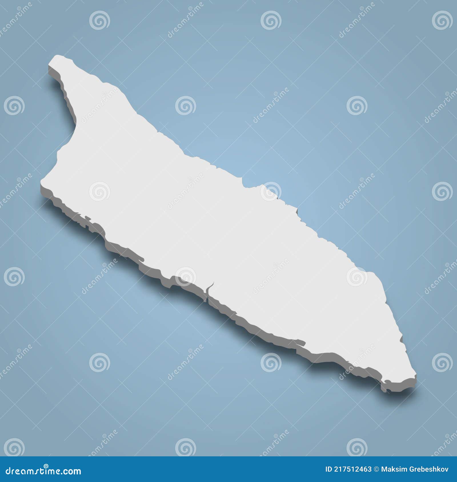3d Isometric Map of Aruba is an Island in Caribbean Stock Vector ...