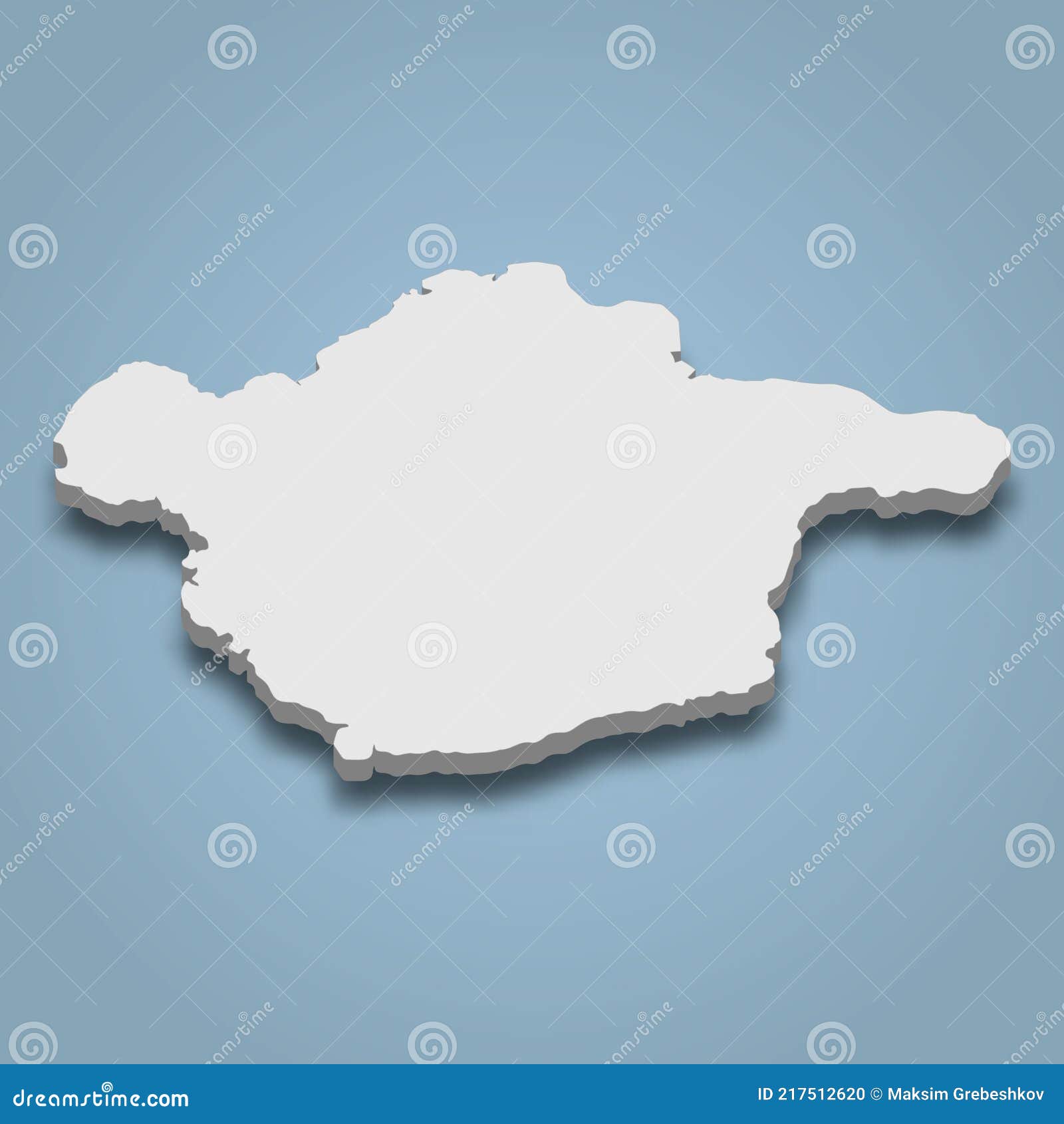 3d Isometric Map of Basilan is an Island in Philippines Stock Vector ...
