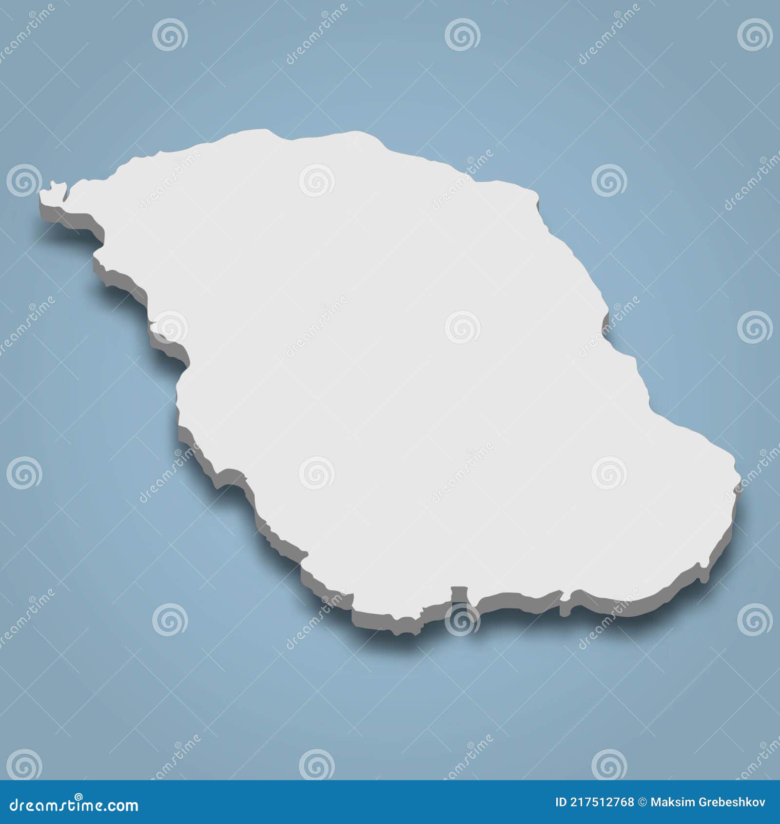 3d Isometric Map of Biliran is an Island in Philippines Stock Vector ...