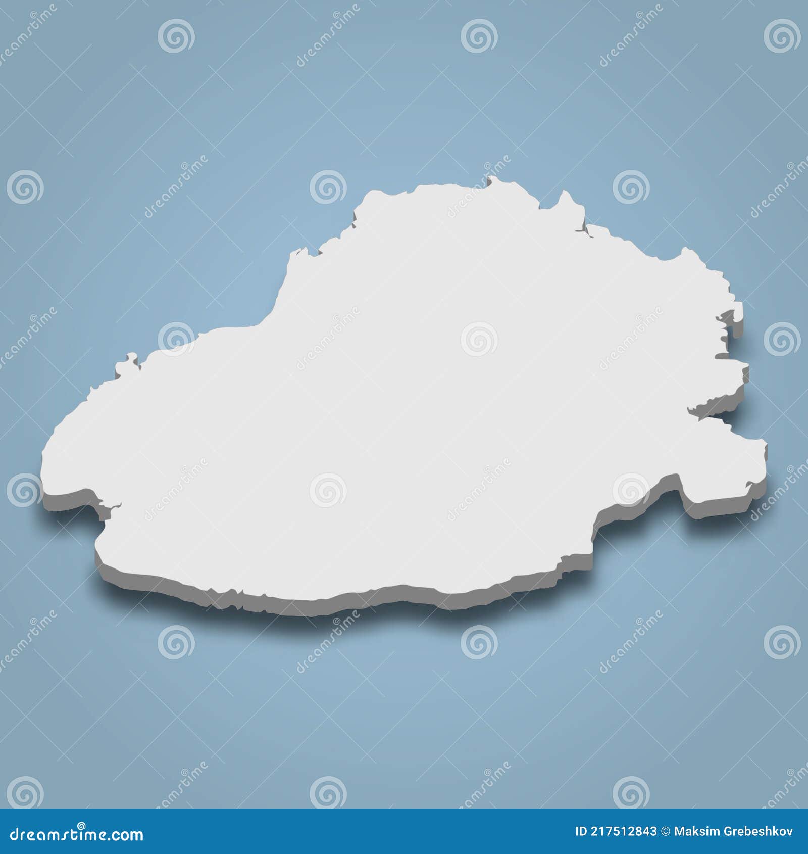 3d Isometric Map of Bohol is an Island in Philippines Stock Vector ...