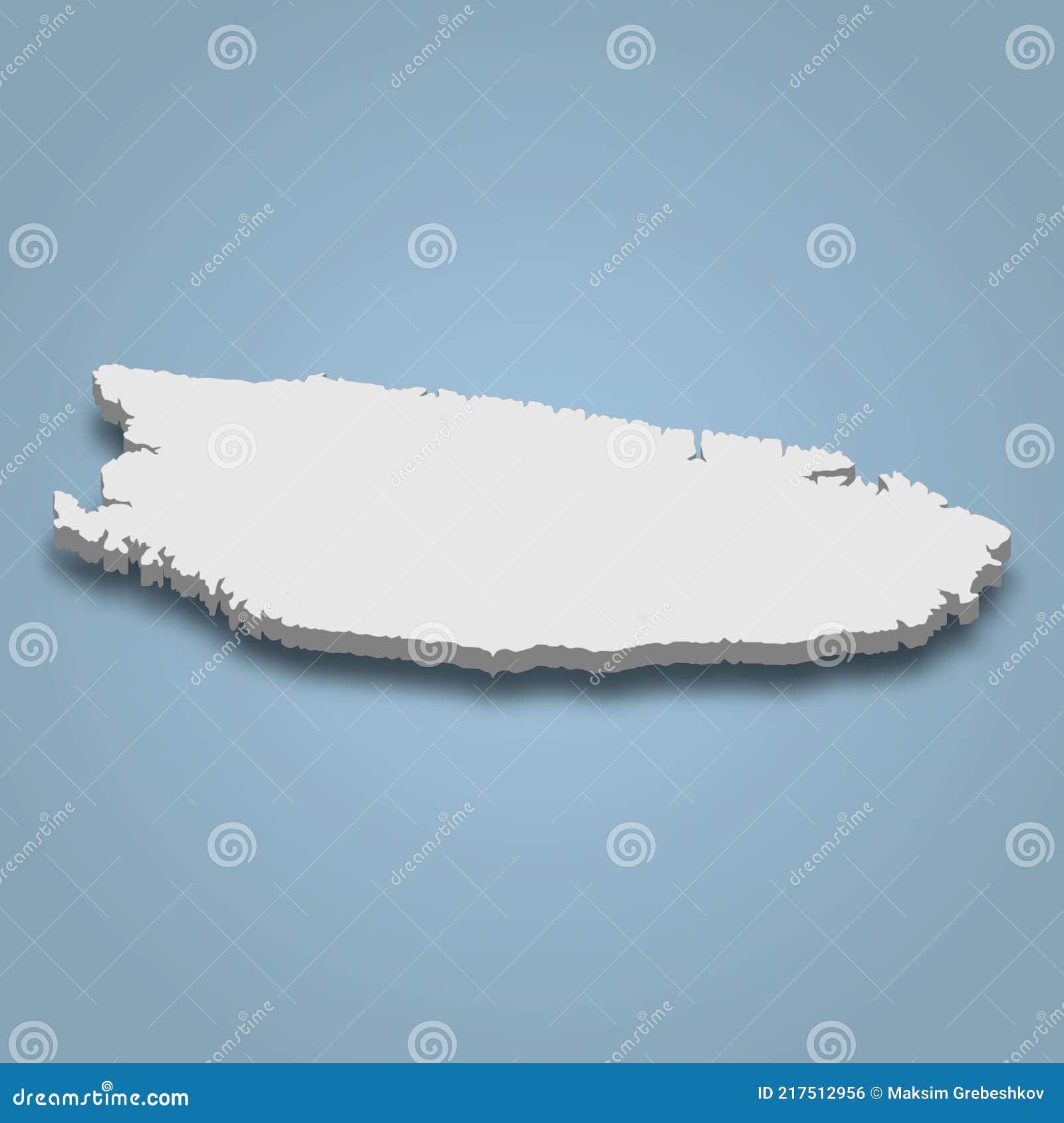 Brac Island Simple Outline Vector Map | CartoonDealer.com #271194596