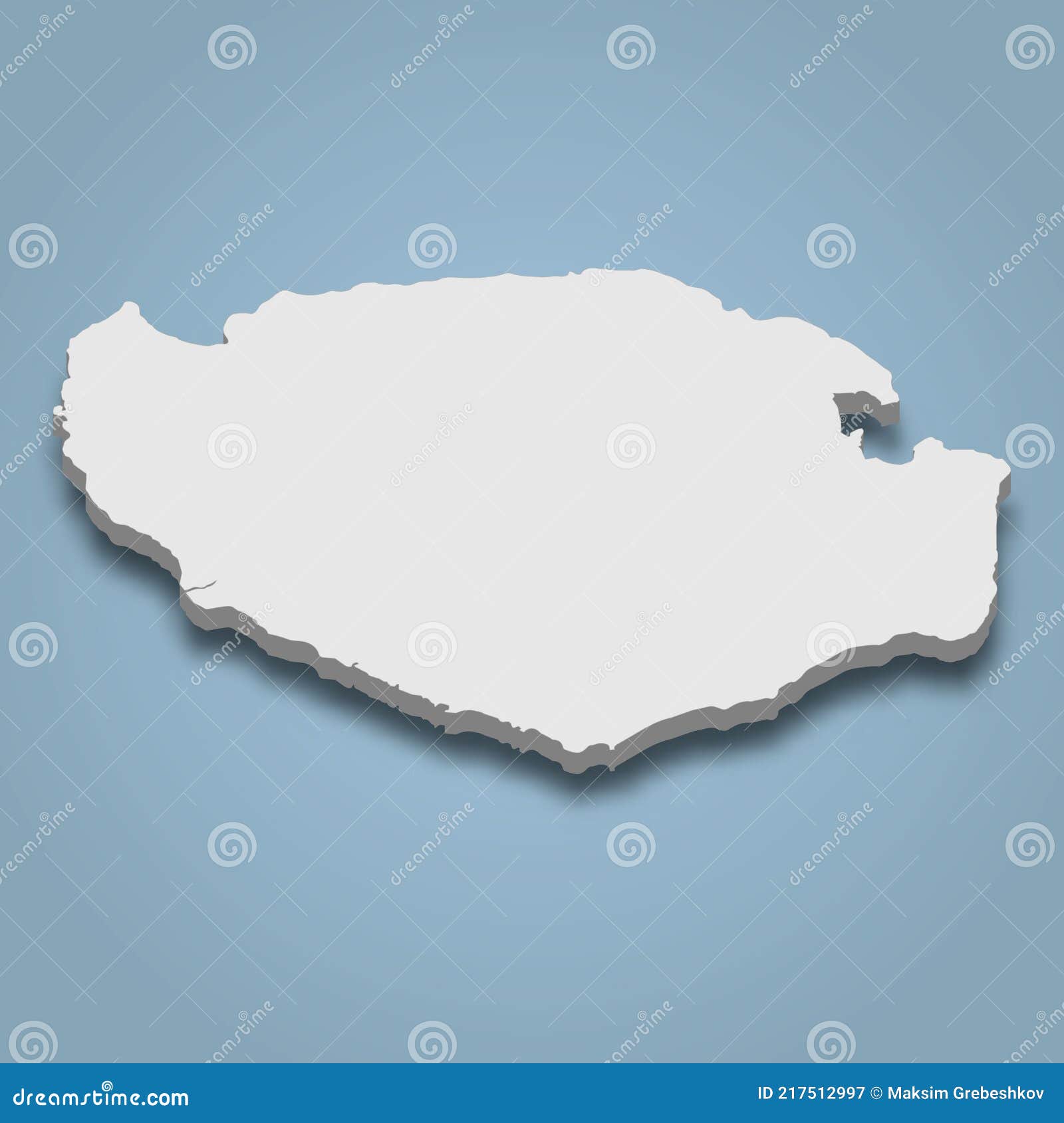 3d Isometric Map of Buru is an Island in Indonesia Stock Vector ...