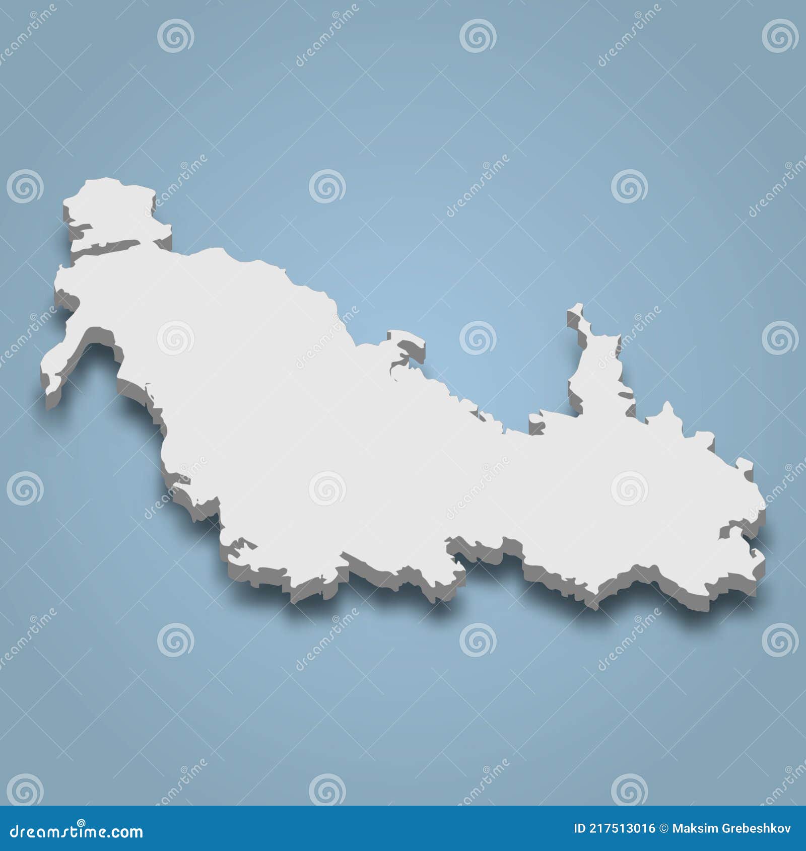 3d Isometric Map of Busuanga is an Island in Philippines Stock Vector ...