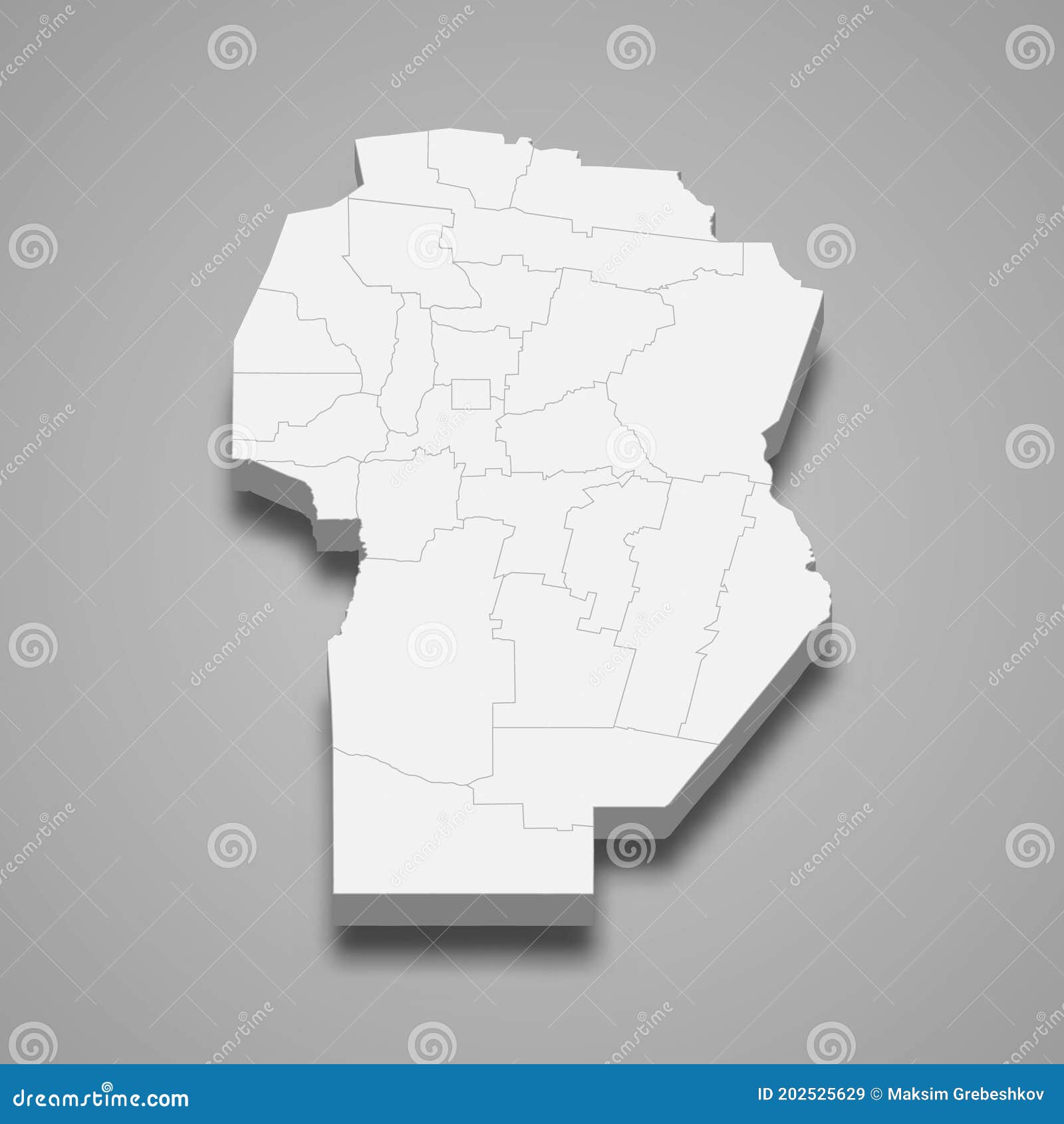 Province Cordoba Map Vector Silhouette Illustration Isolated On White ...