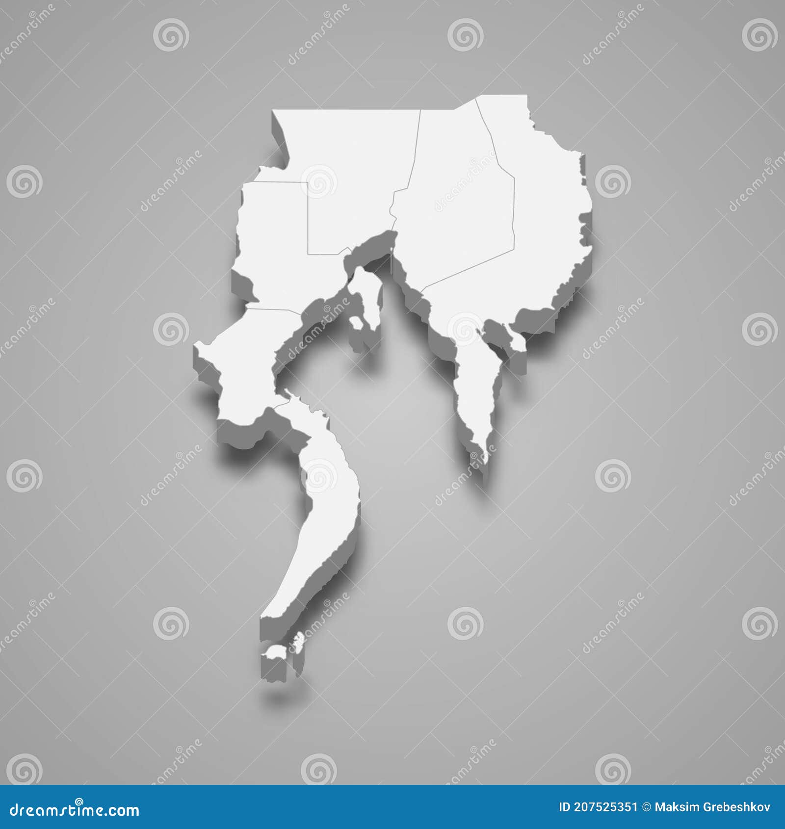 3d Isometric Map of Davao is a Region of Philippines Stock Illustration ... 3d Isometric Map of Davao is a Region of Philippines Stock Illustration ...