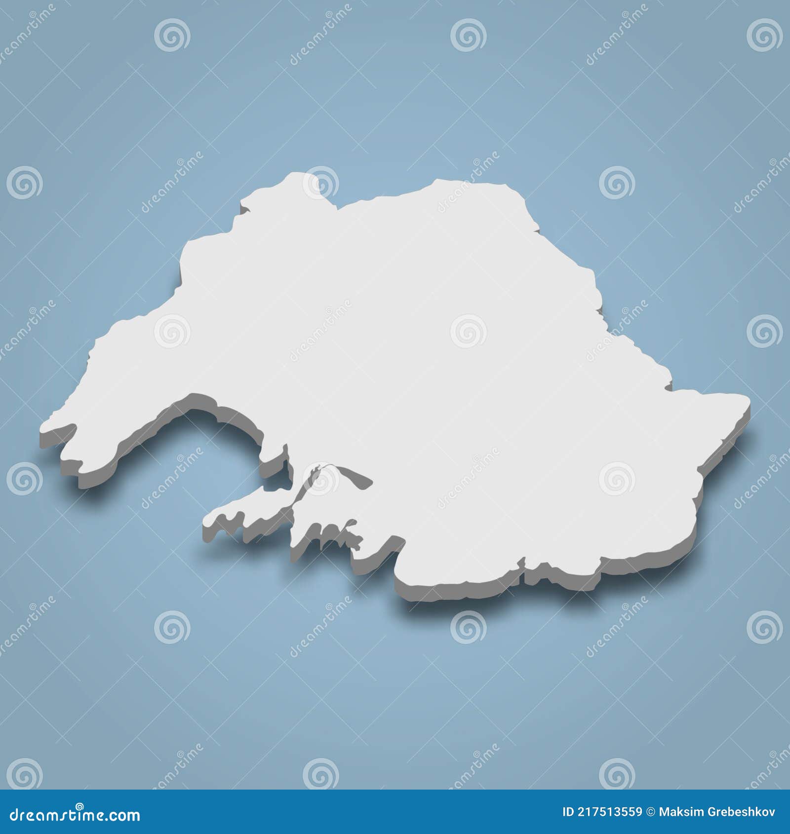3d Isometric Map of Efate is an Island in Vanuatu Stock Vector ...