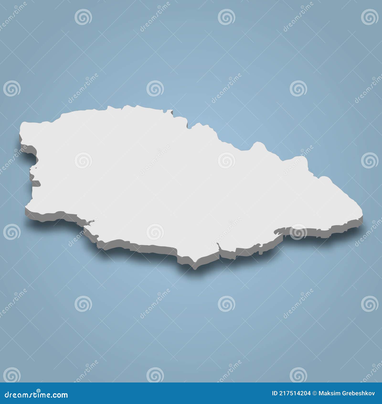 3d Isometric Map of Gozo is an Island in Maltese Archipelago Stock ...