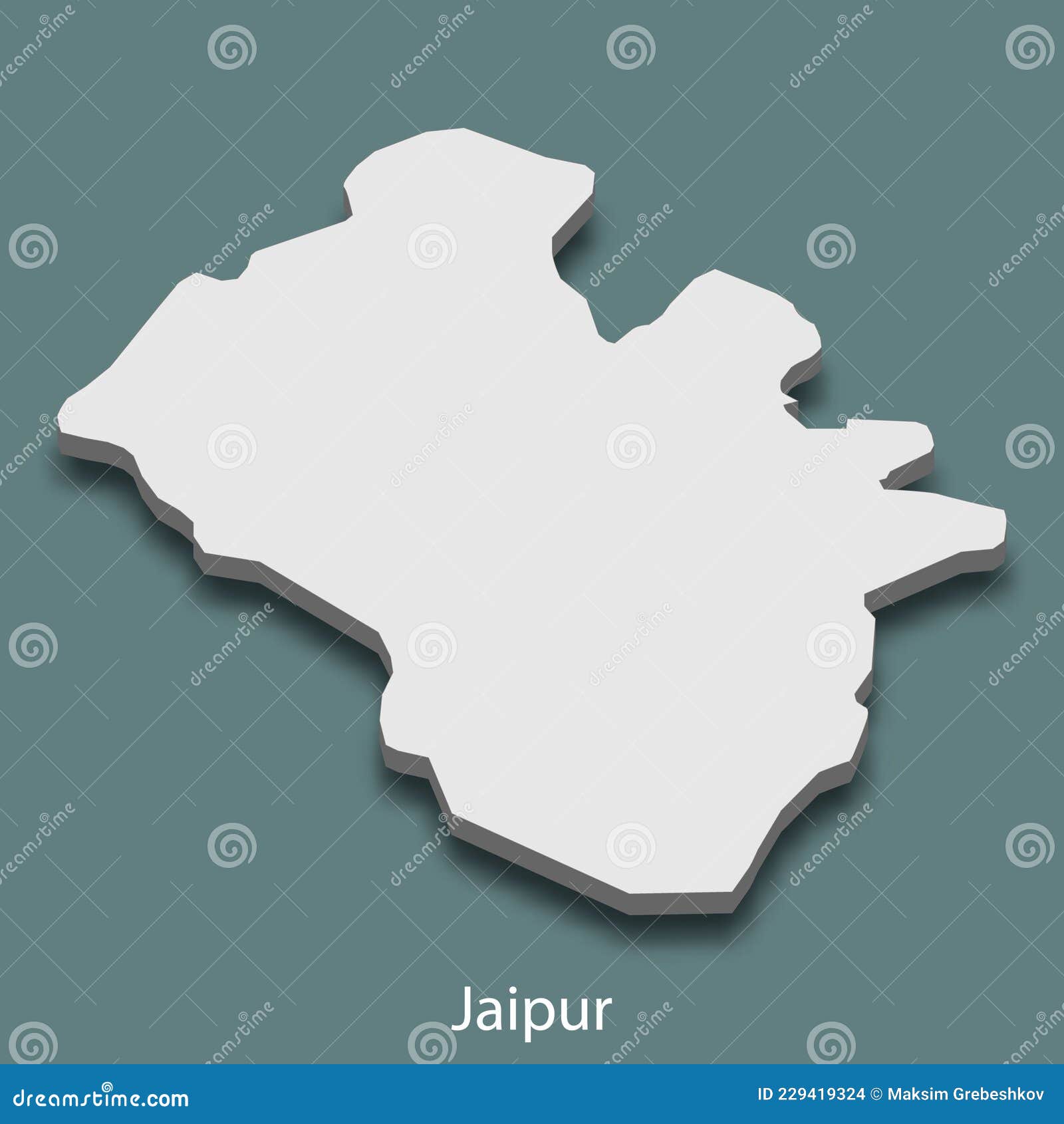 3d Isometric Map of Jaipur is a City of India Stock Vector ...