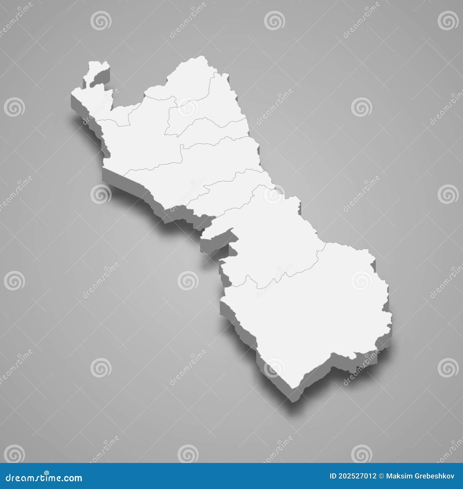 Lima, Lima District, Peru, Colorful Vector Map | CartoonDealer.com ...