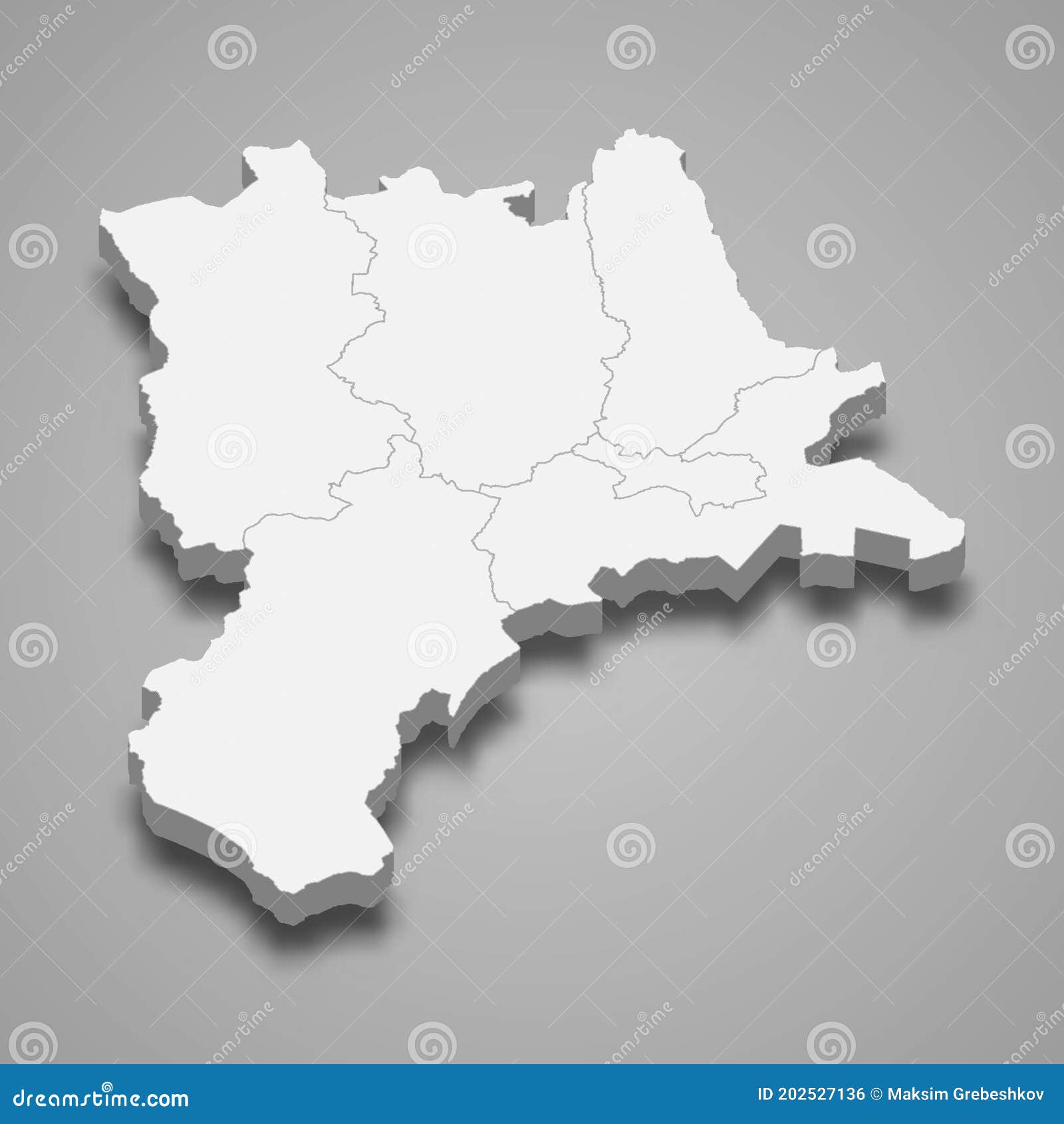 3d Isometric Map of Lucerne is a Canton of Switzerland Stock ...