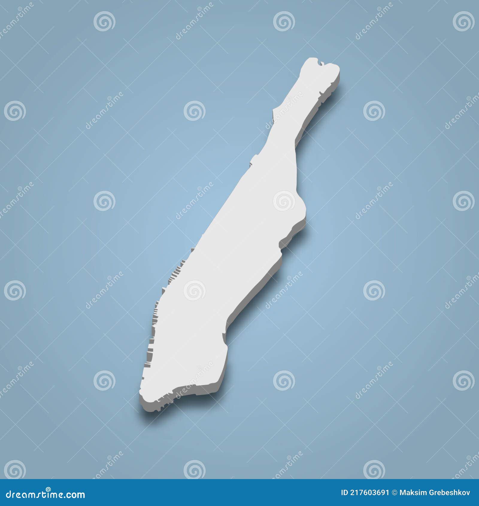 3d Isometric Map of Manhattan is an Island in New York Stock Vector ...