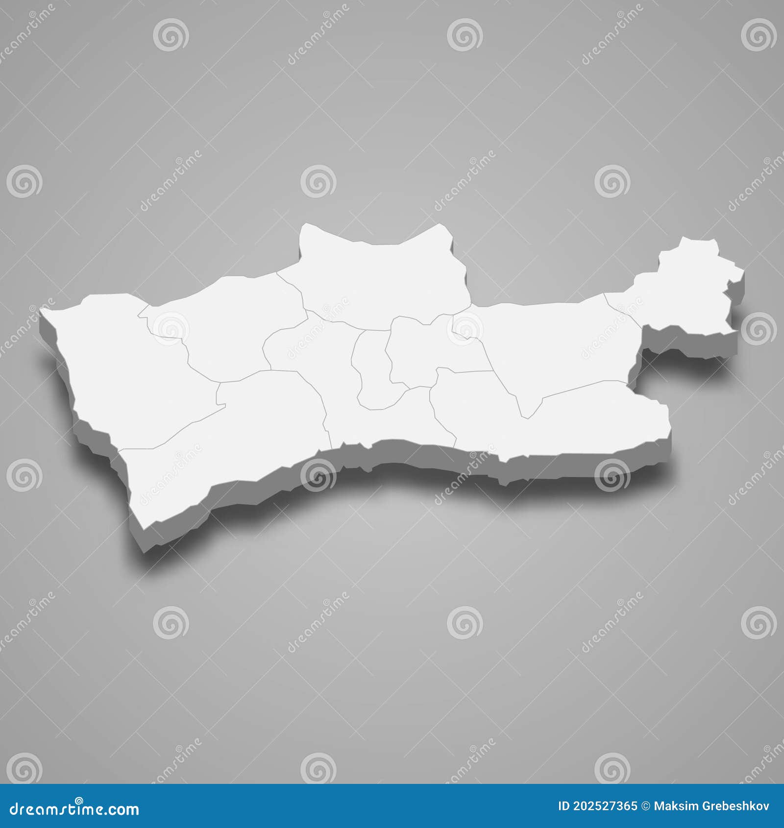 3d Isometric Map of Mardin is a Province of Turkey Stock Illustration ...