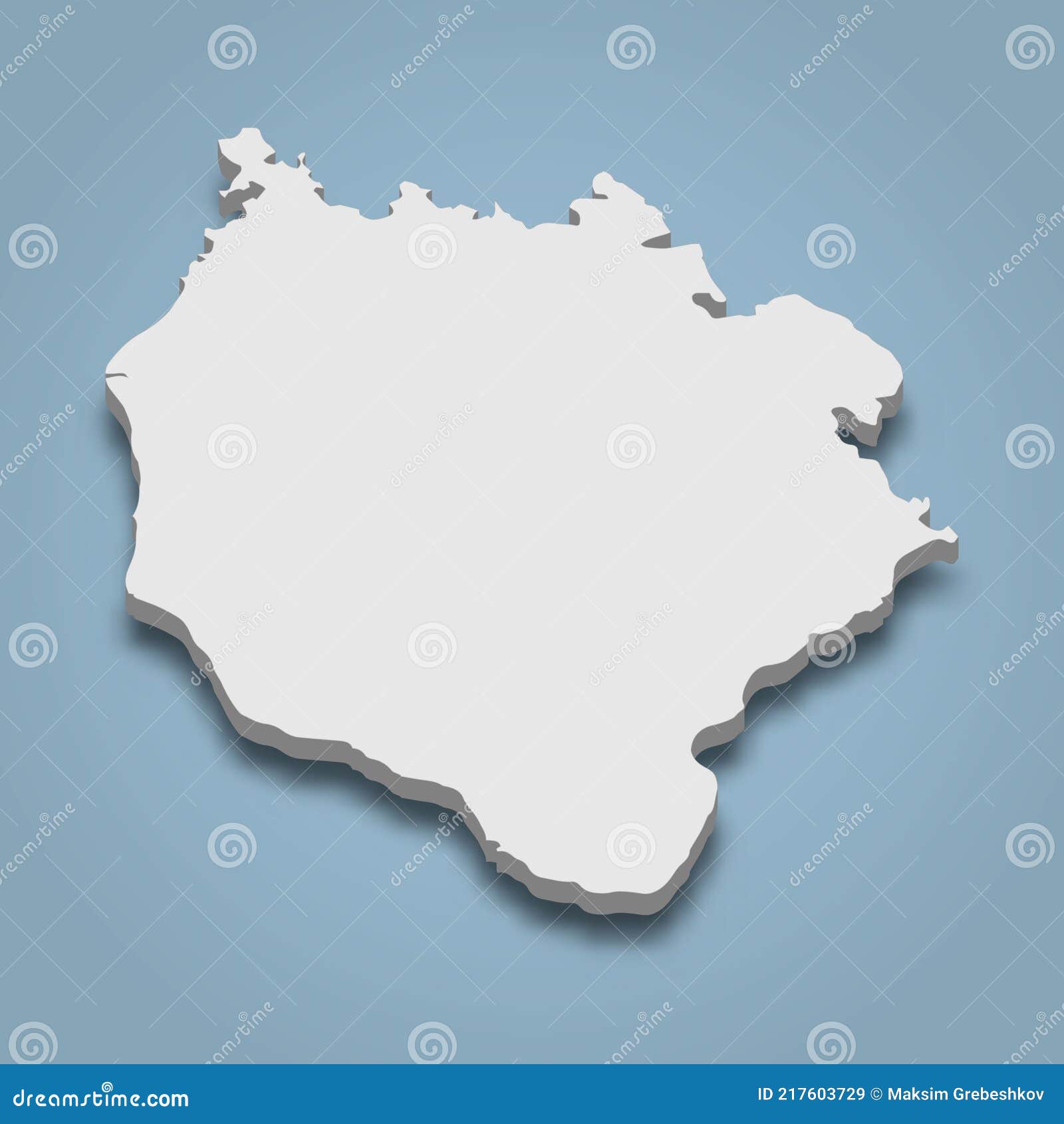 3d Isometric Map of Marinduque is an Island in Philippines Stock Vector ...
