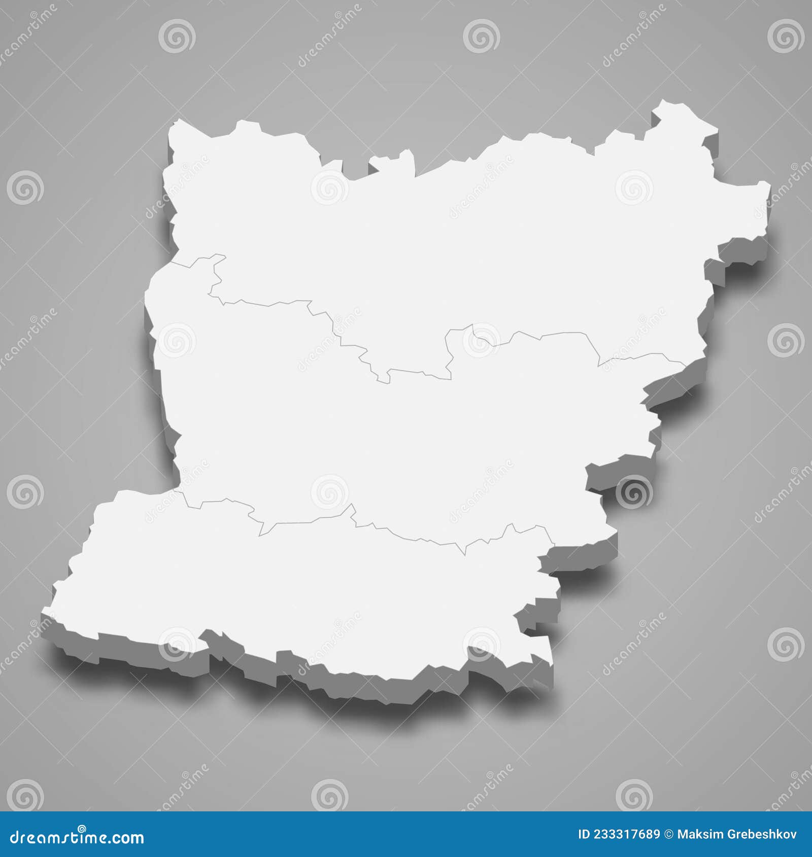 3d Isometric Map of Mayenne is a Department in France Stock Vector ...