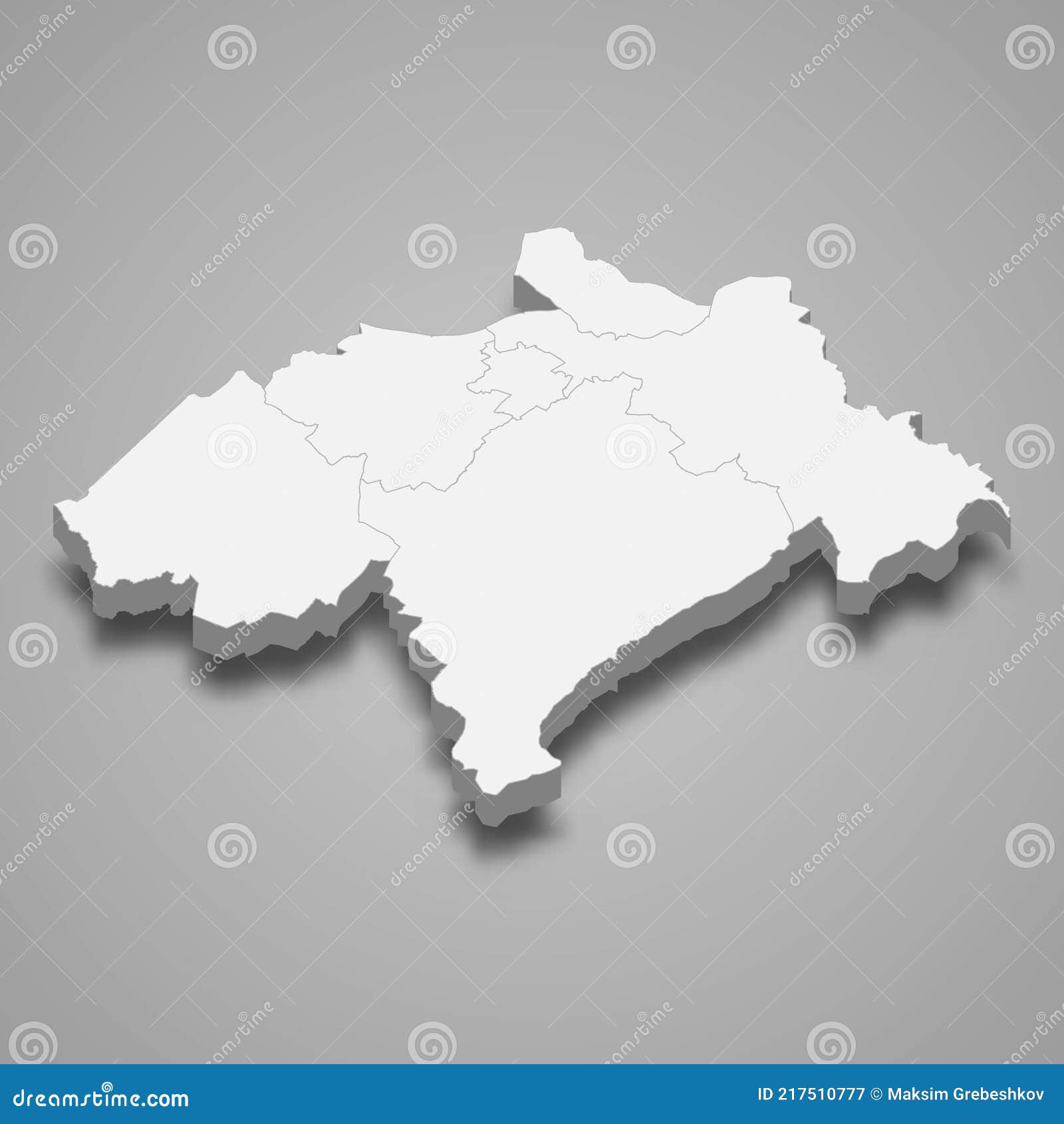 3d Isometric Map of Midlothian is a Region of Scotland Stock Vector ...