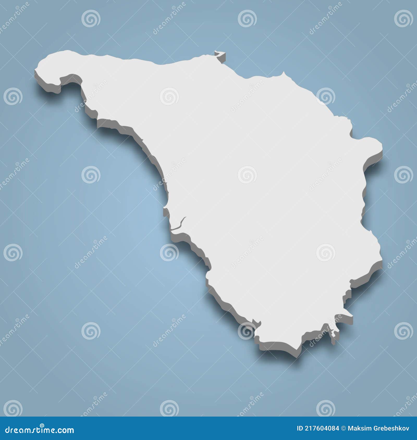 3d Isometric Map of Mindoro is an Island in Philippines Stock Vector ...