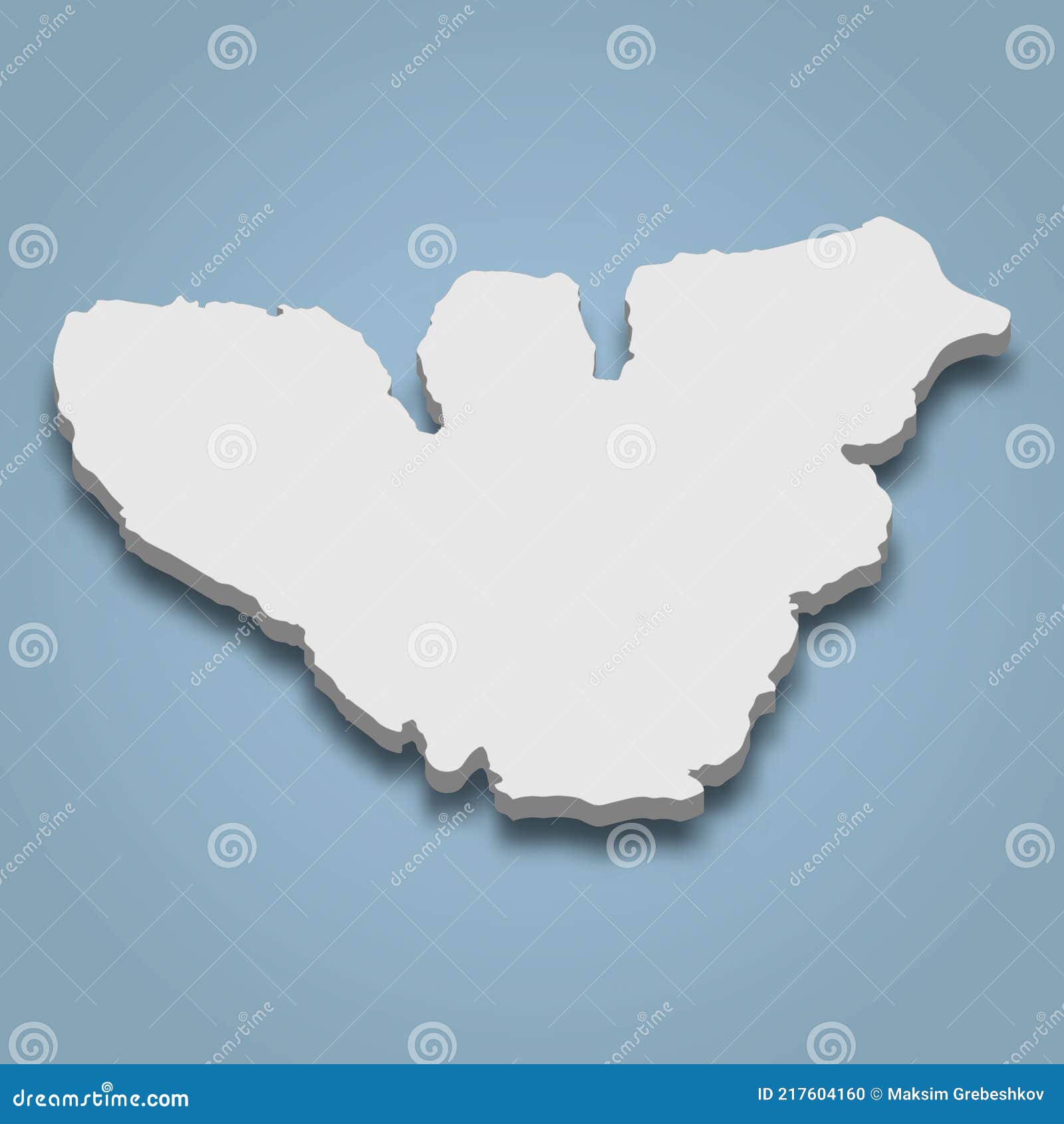 3d Isometric Map of Moorea is an Island in French Polynesia Stock ...