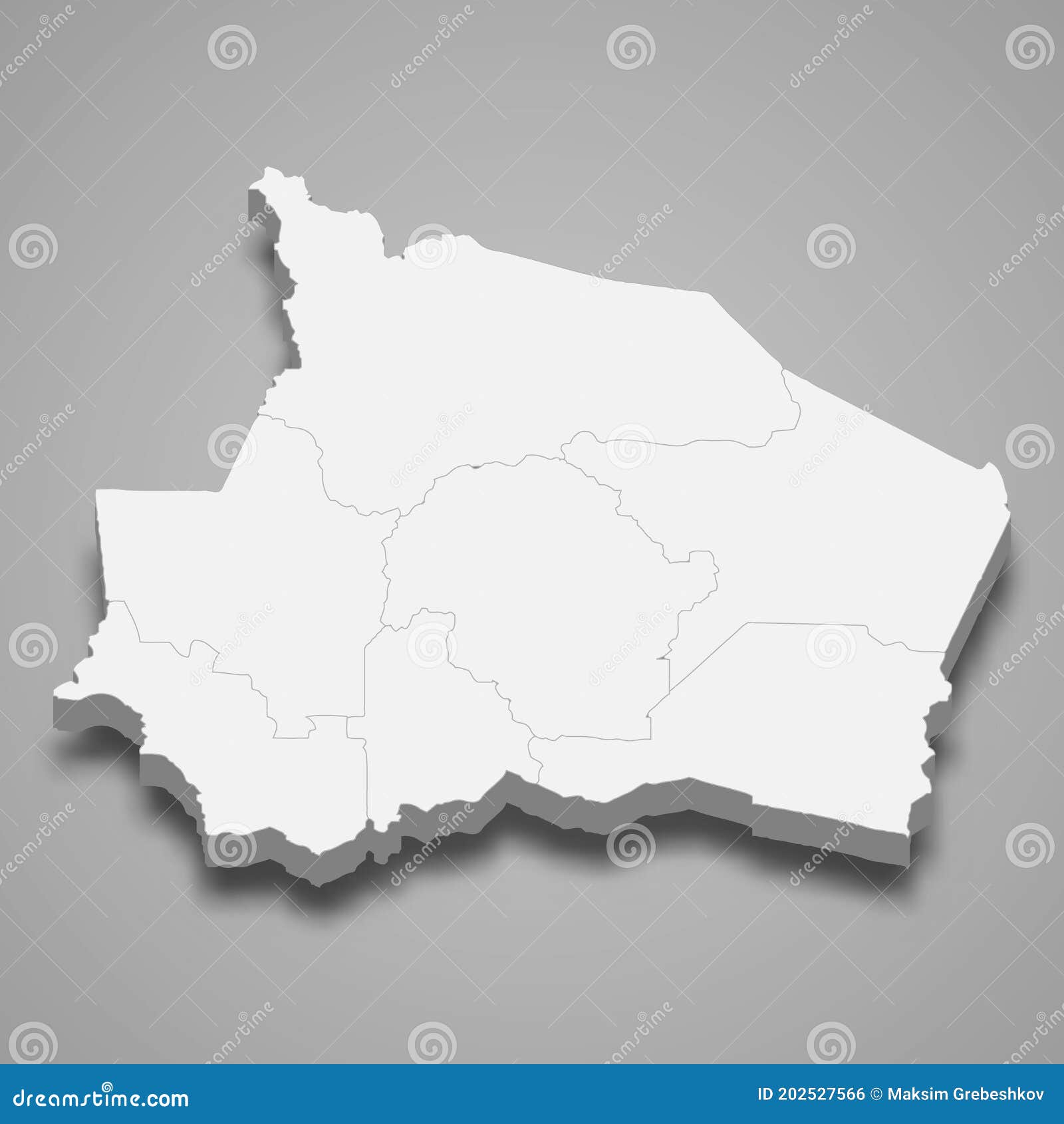 3d Isometric Map of Negeri Sembilan is a State of Malaysia Stock ...