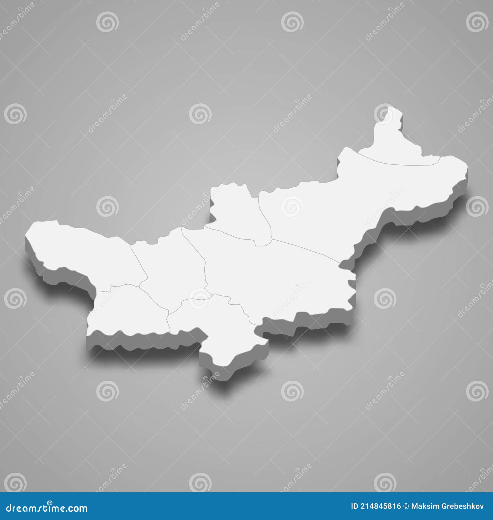 3d Isometric Map of Salavan is a Province of Laos Stock Vector ...