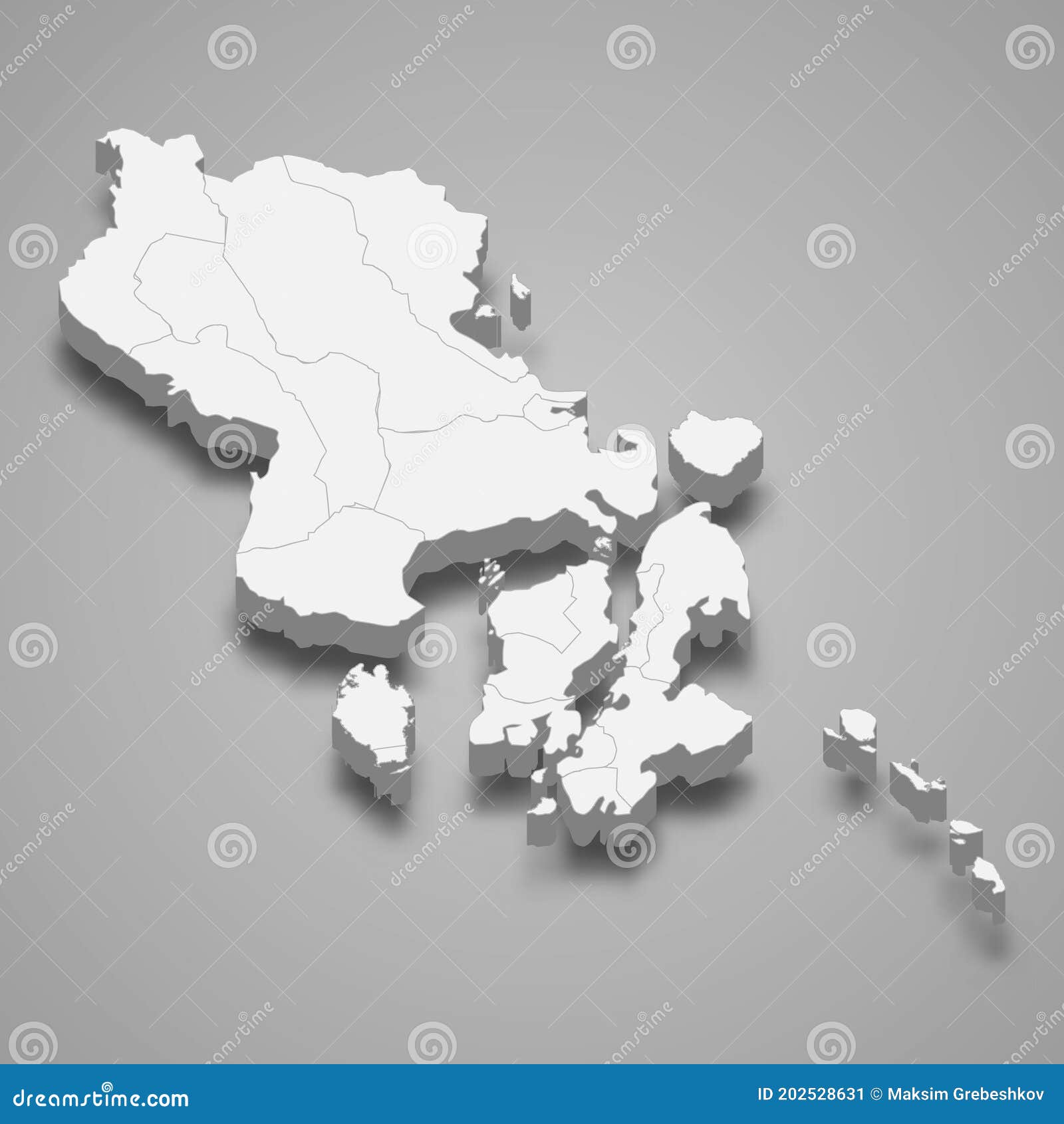 Southeast Sulawesi Blank Outline Map Set Vector Illustration ... Southeast Sulawesi Blank Outline Map Set Vector Illustration ...