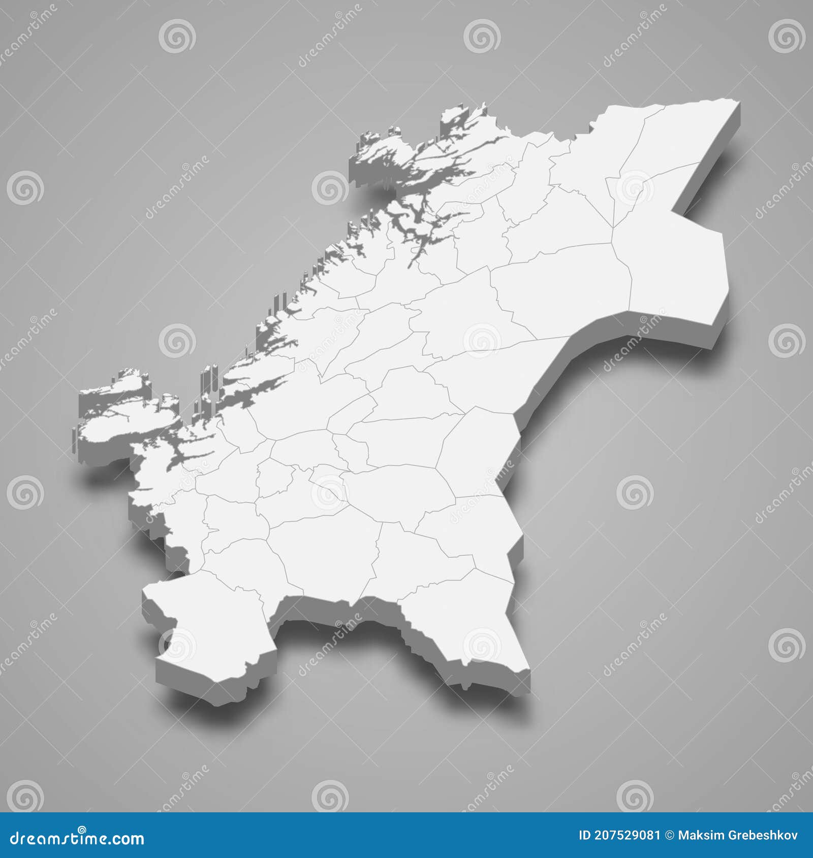 3d Isometric Map of Trondelag is a County of Norway Stock Illustration ... 3d Isometric Map of Trondelag is a County of Norway Stock Illustration ...