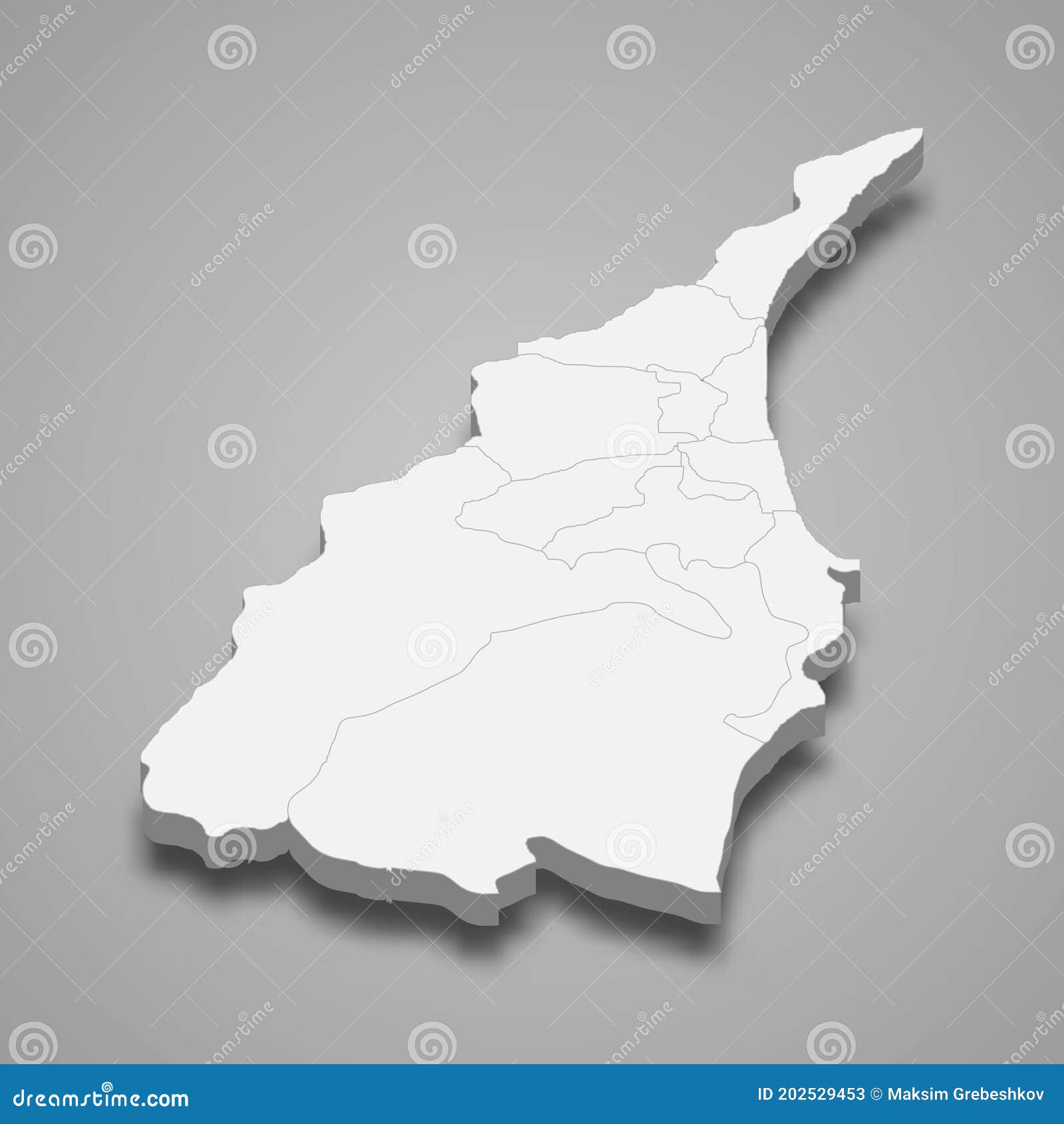 3d Isometric Map of Yilan County is a Region of Taiwan Stock ...