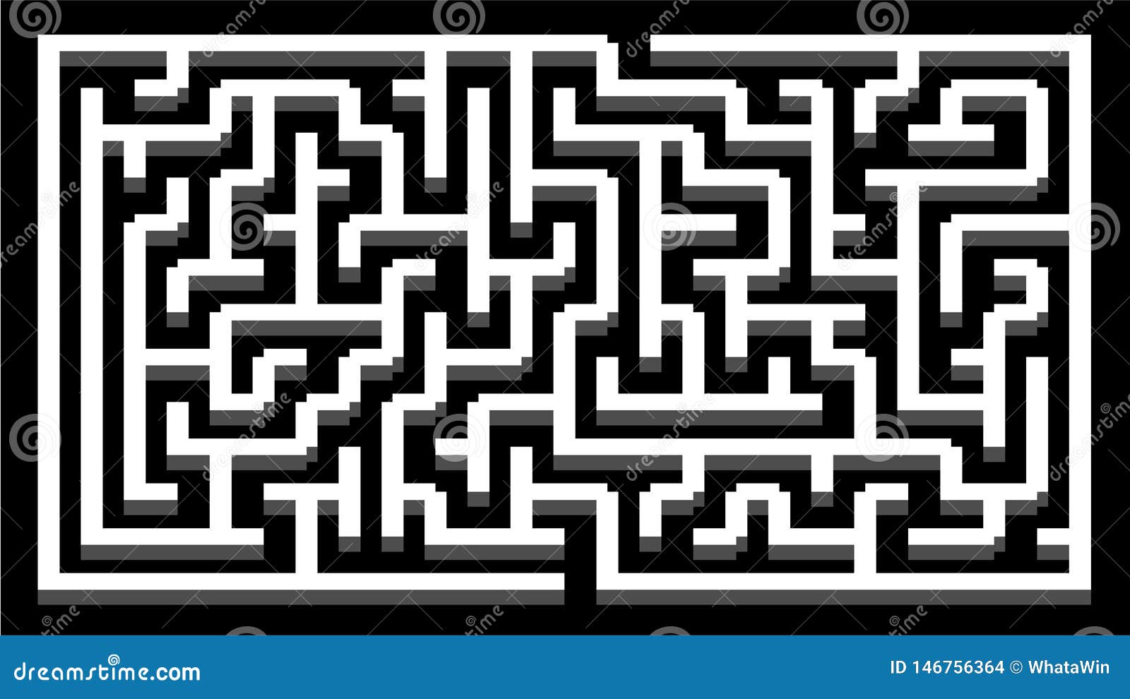 3D Isometric Maze Design. Issues Solving Concept Stock Vector ...