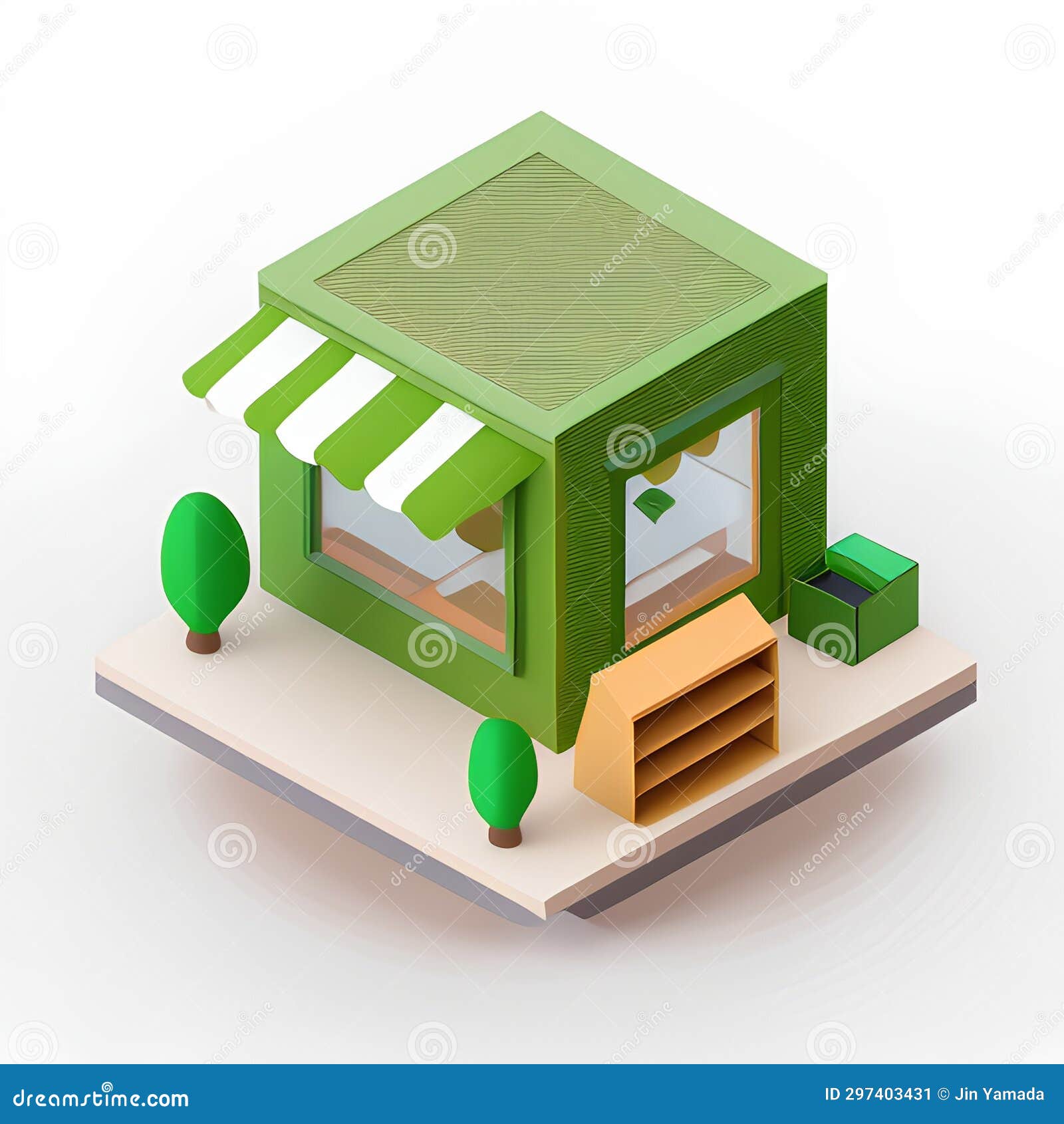 3d Isometric Store. 3d Isometric Vector Illustration Stock Image ...