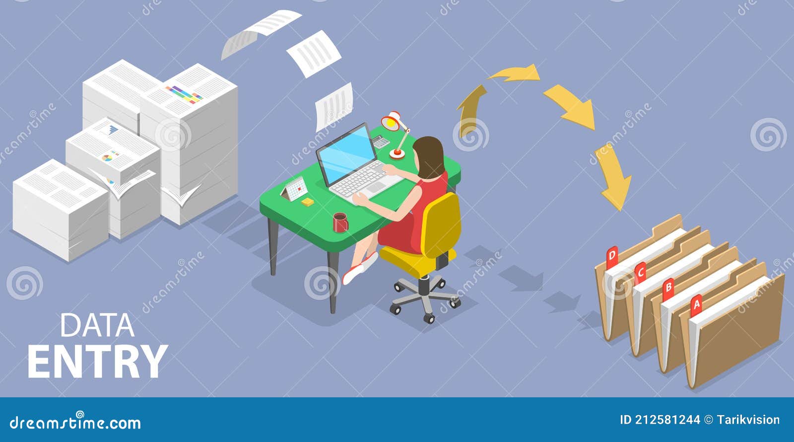 3D Isometric Vector Conceptual Illustration of Data Entry Specialist ... 3D Isometric Vector Conceptual Illustration of Data Entry Specialist ...