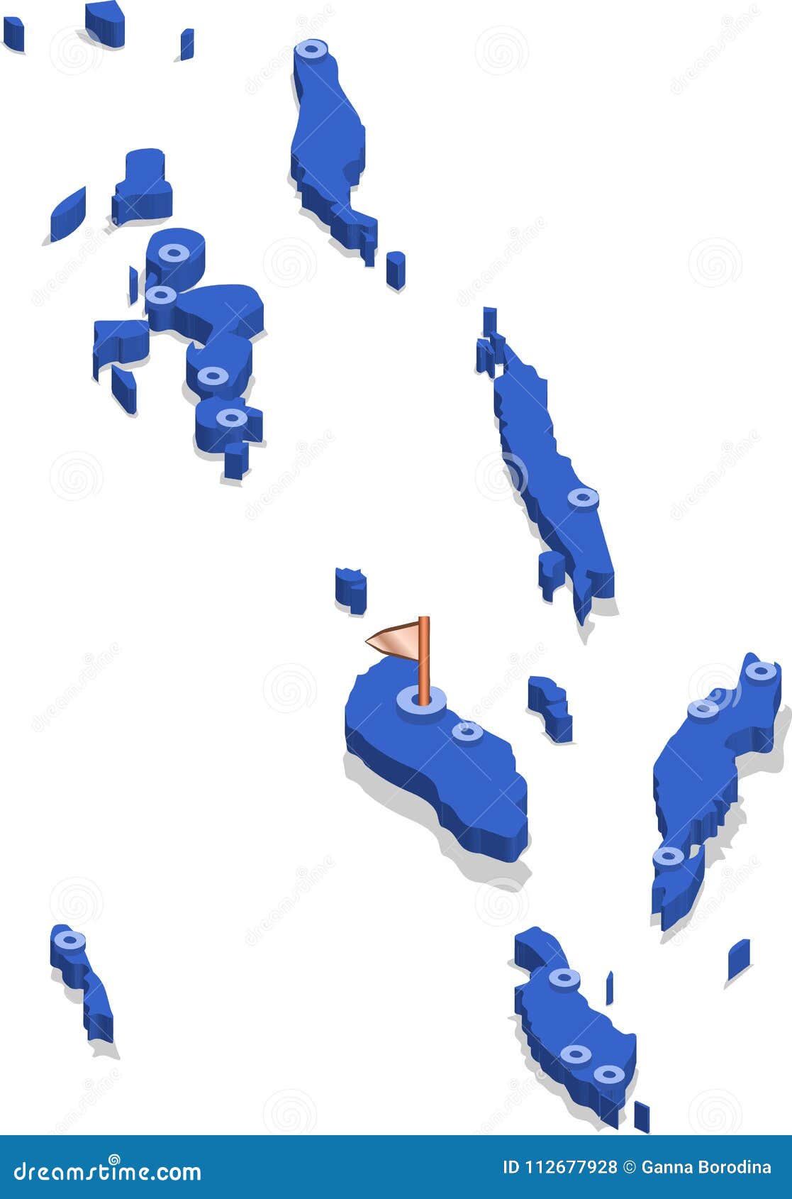 Isabel Solomon Islands Silhouette Map With Transparent Background ...