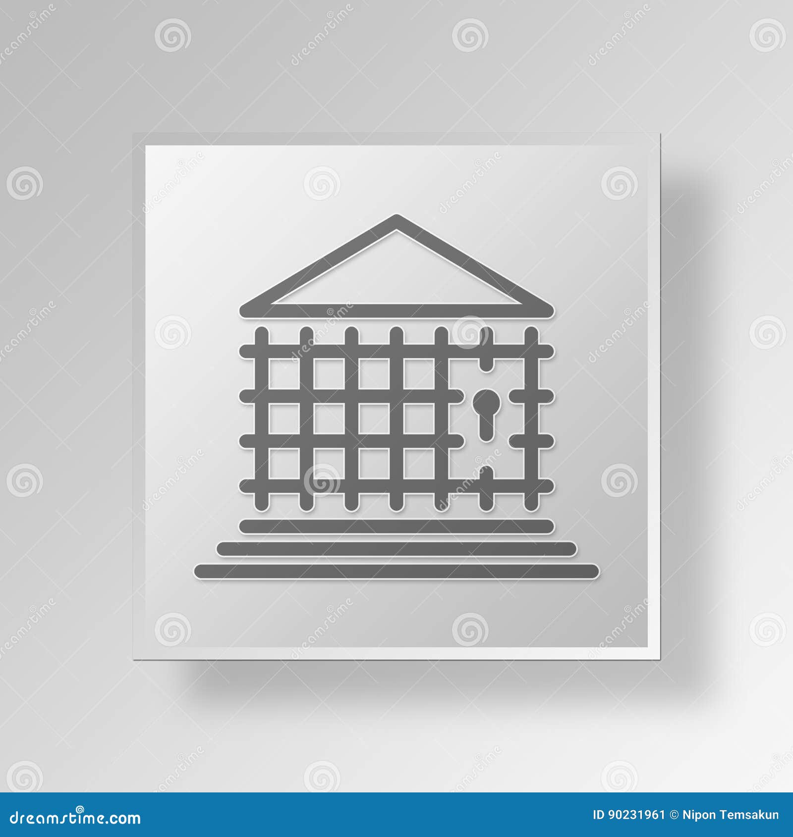 Square Jail Grid Icon Vector Collage | CartoonDealer.com #179296112