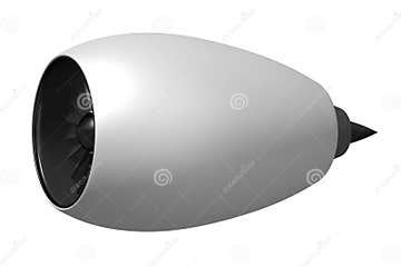 3D jet engine - side view stock illustration. Illustration of industry ...