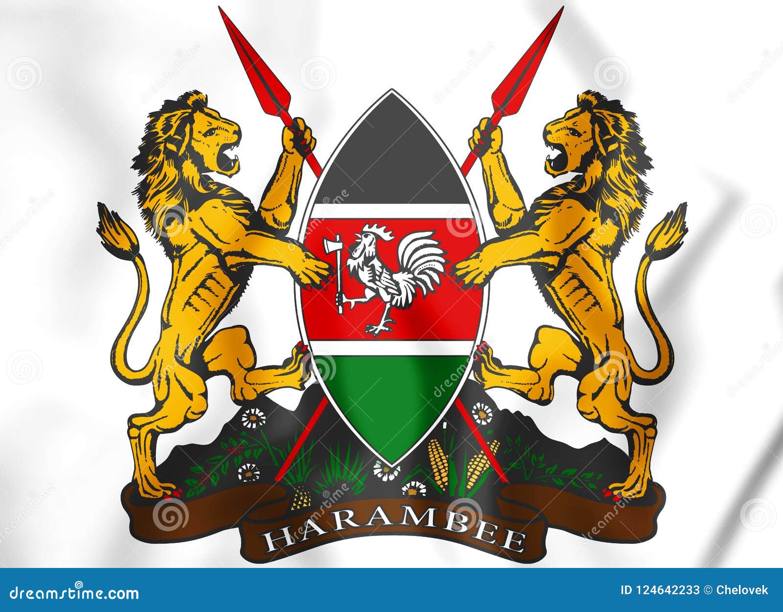 Kenya Coat Of Arms. Royalty-Free Stock Photo | CartoonDealer.com #86649783